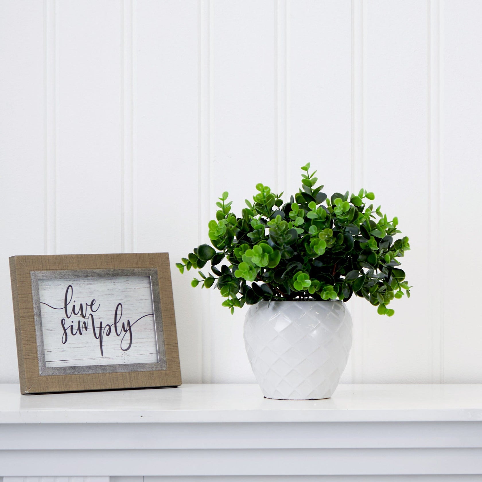 11” Artificial Boxwood Plant with Decorative Planter | Nearly Natural