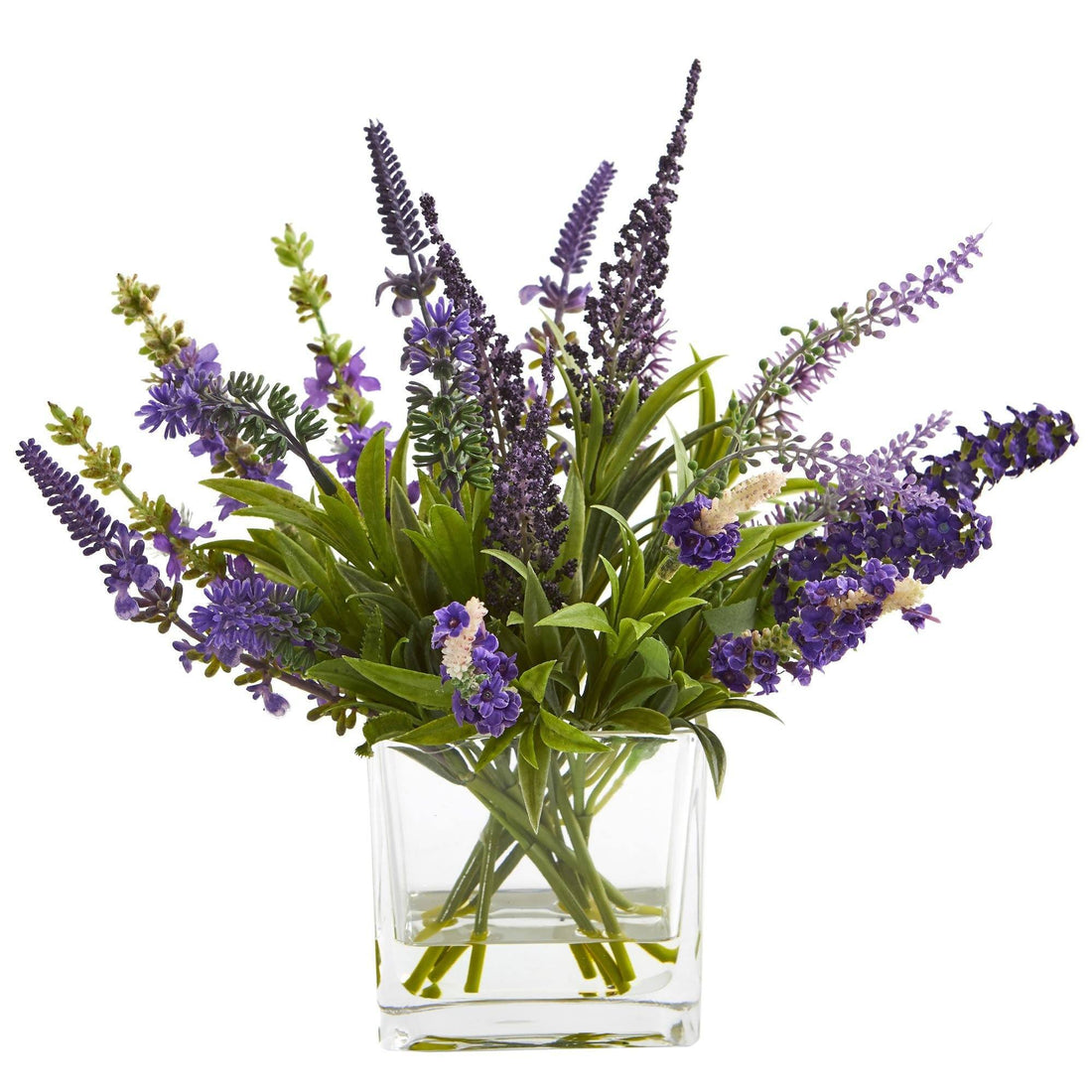 12'' Lavender Arrangement and 14” Lavender Wreath (Set of 2) | Nearly ...