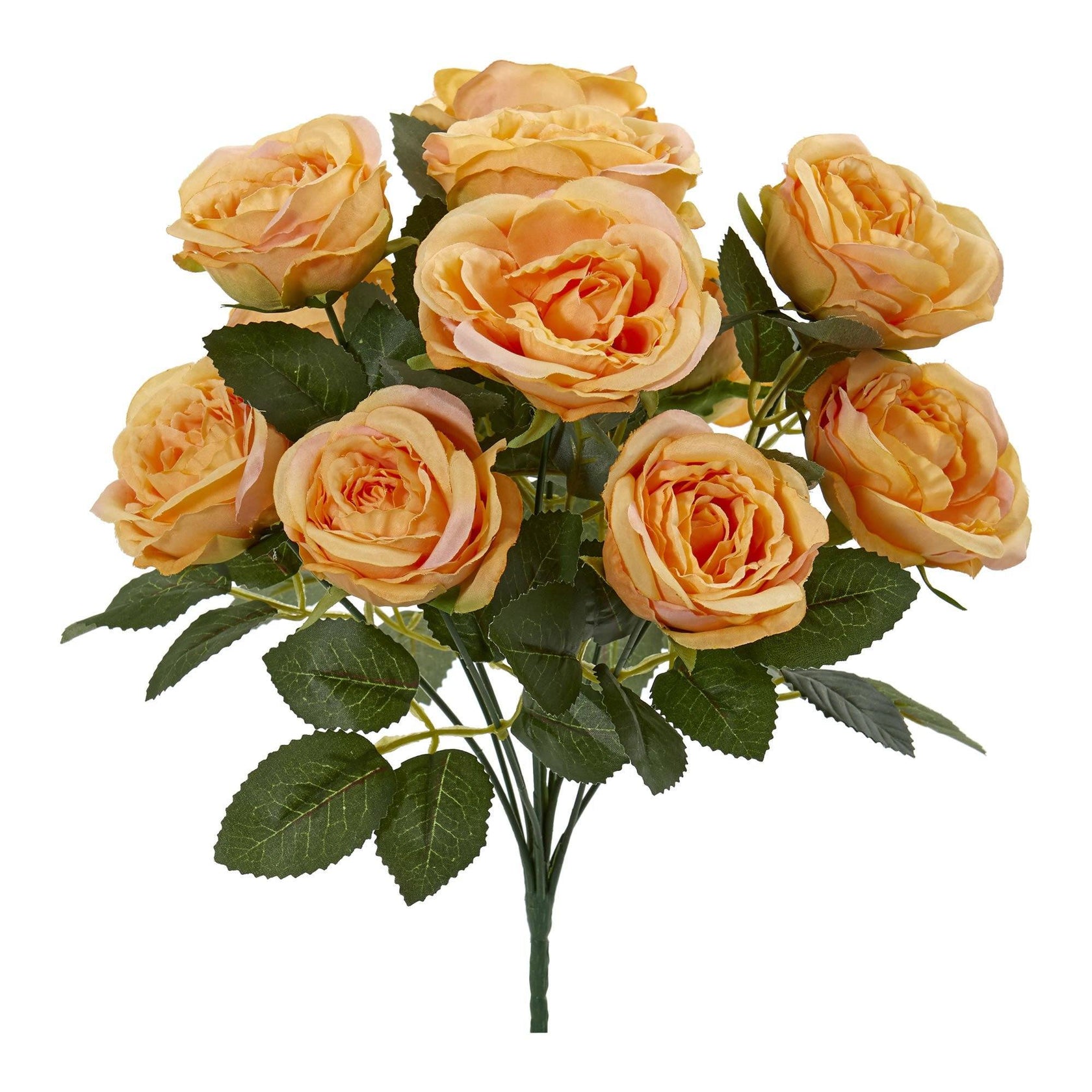 14” Rose Bush Artificial Flower (Set of 6) | Nearly Natural