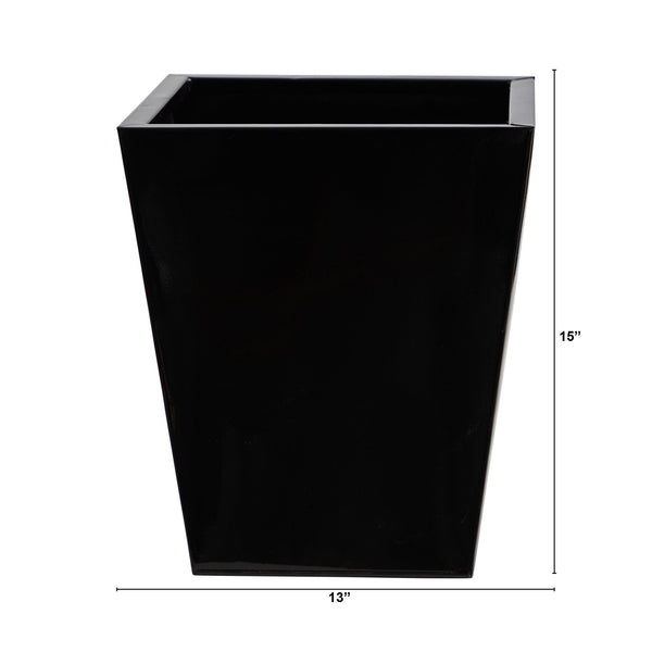 15” Classic Square Metal Planter | Nearly Natural