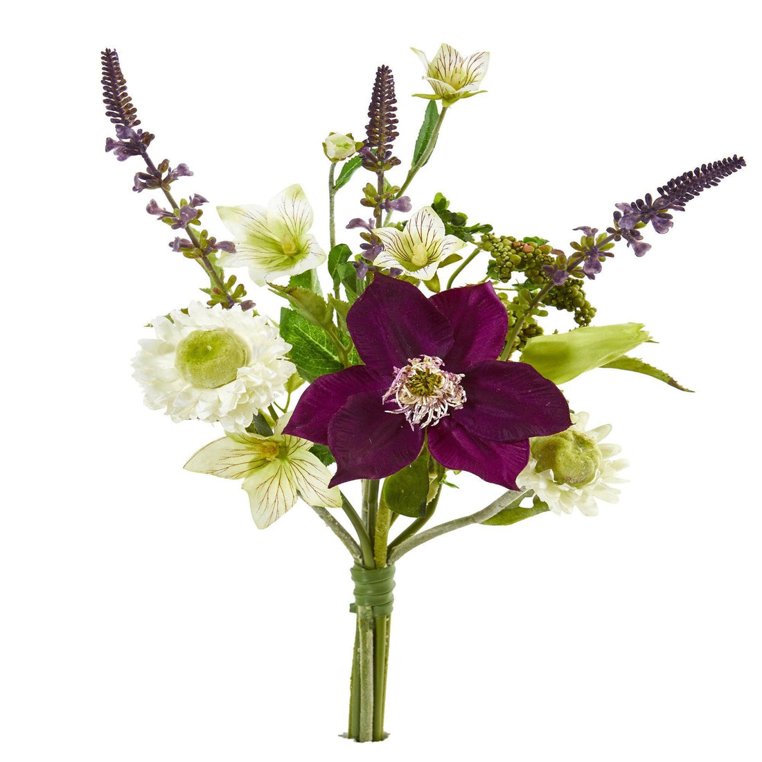 16” Mixed Artificial Flower Bouquet (Set of 6) | Nearly Natural