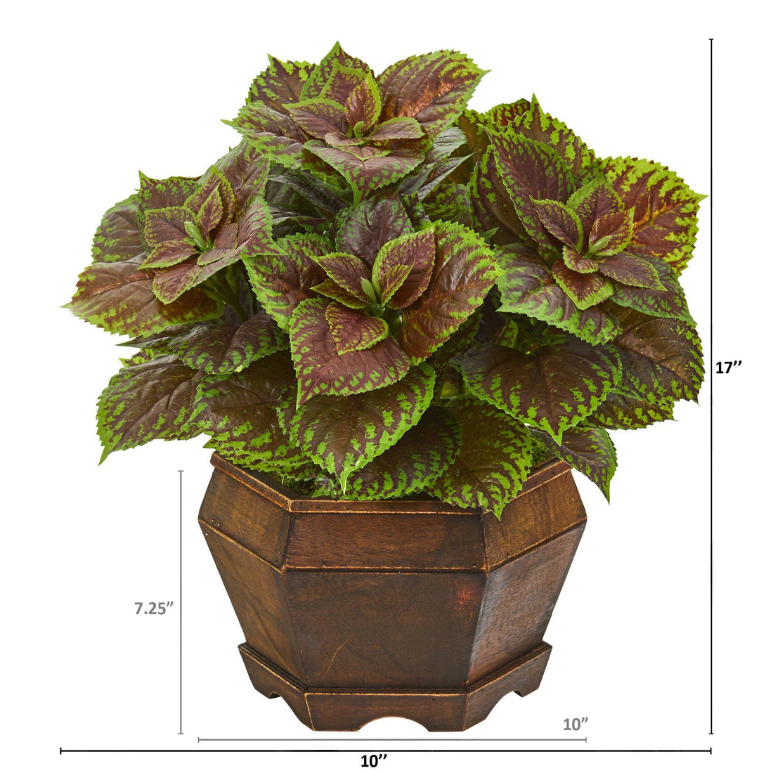 17” Coleus Artificial Plant in Decorative Planter (Real Touch) | Nearly ...
