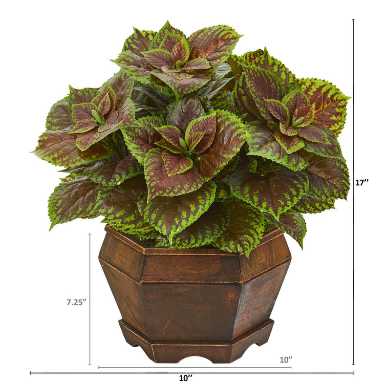 17” Coleus Artificial Plant in Decorative Planter (Real Touch) | Nearly ...