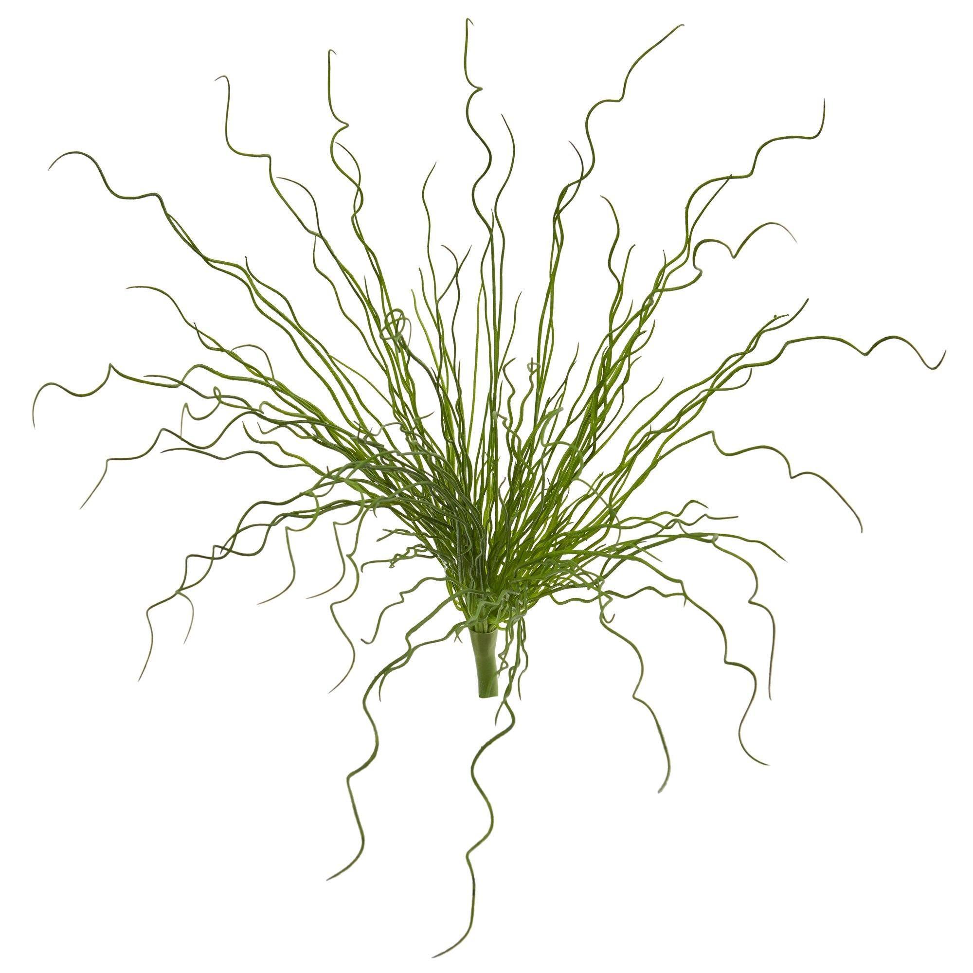 18” Curly Grass Artificial Plant (Set of 6) | Nearly Natural