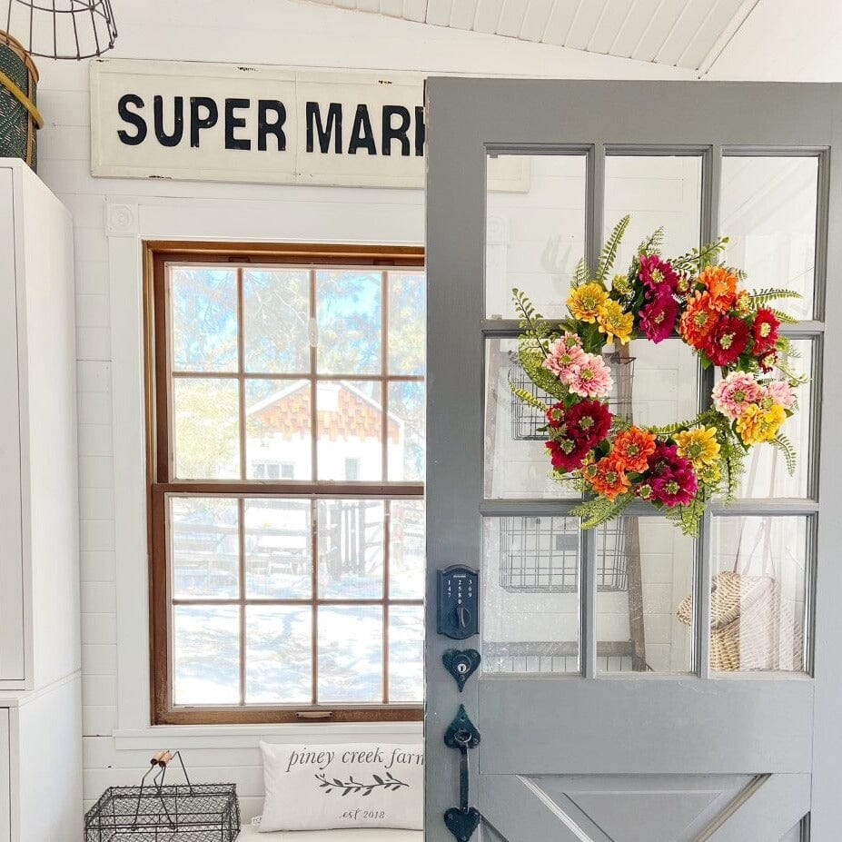 20" Mixed Flower Wreath | Nearly Natural"