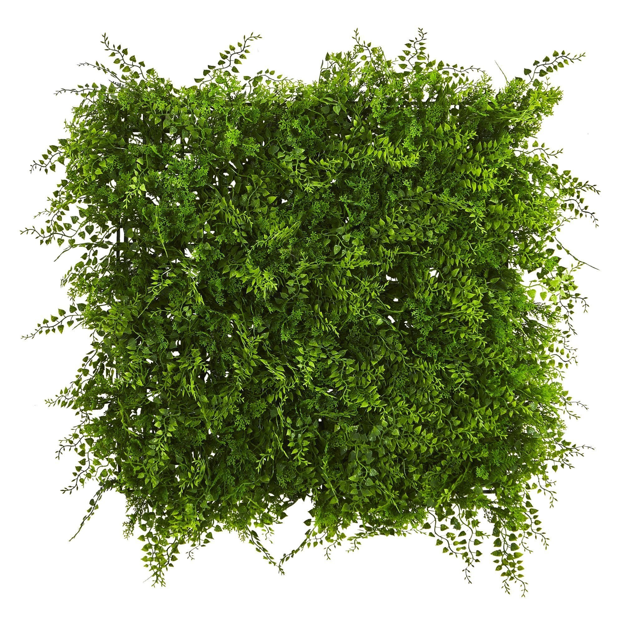 20” x 20” Lush Mediterranean Artificial Fern Wall Panel UV Resistant ...