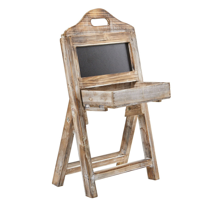 21’’ Whitewash Wood Chalkboard Rack | Nearly Natural