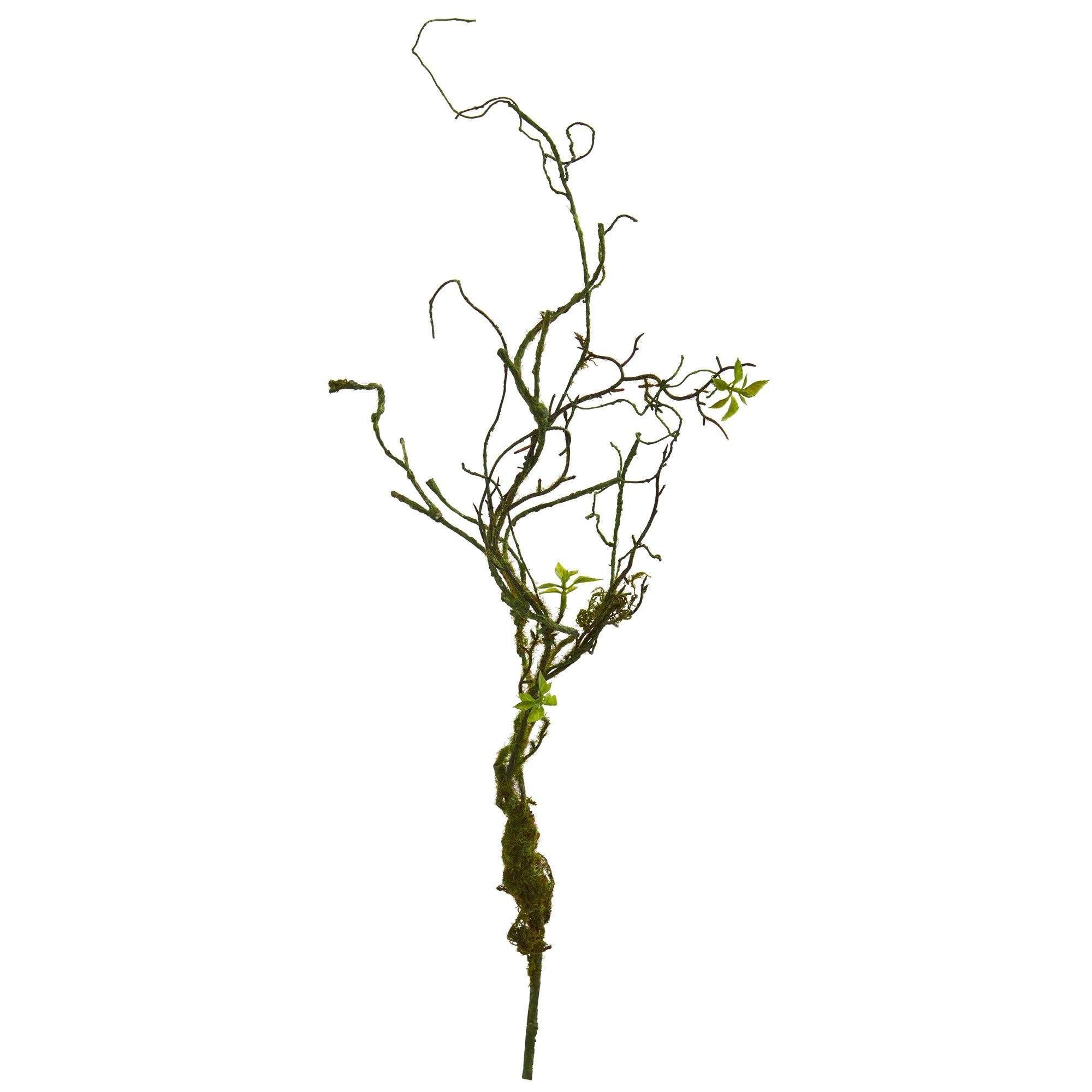 24” Moss Twig Vine Artificial Plant (Set of 6) | Nearly Natural