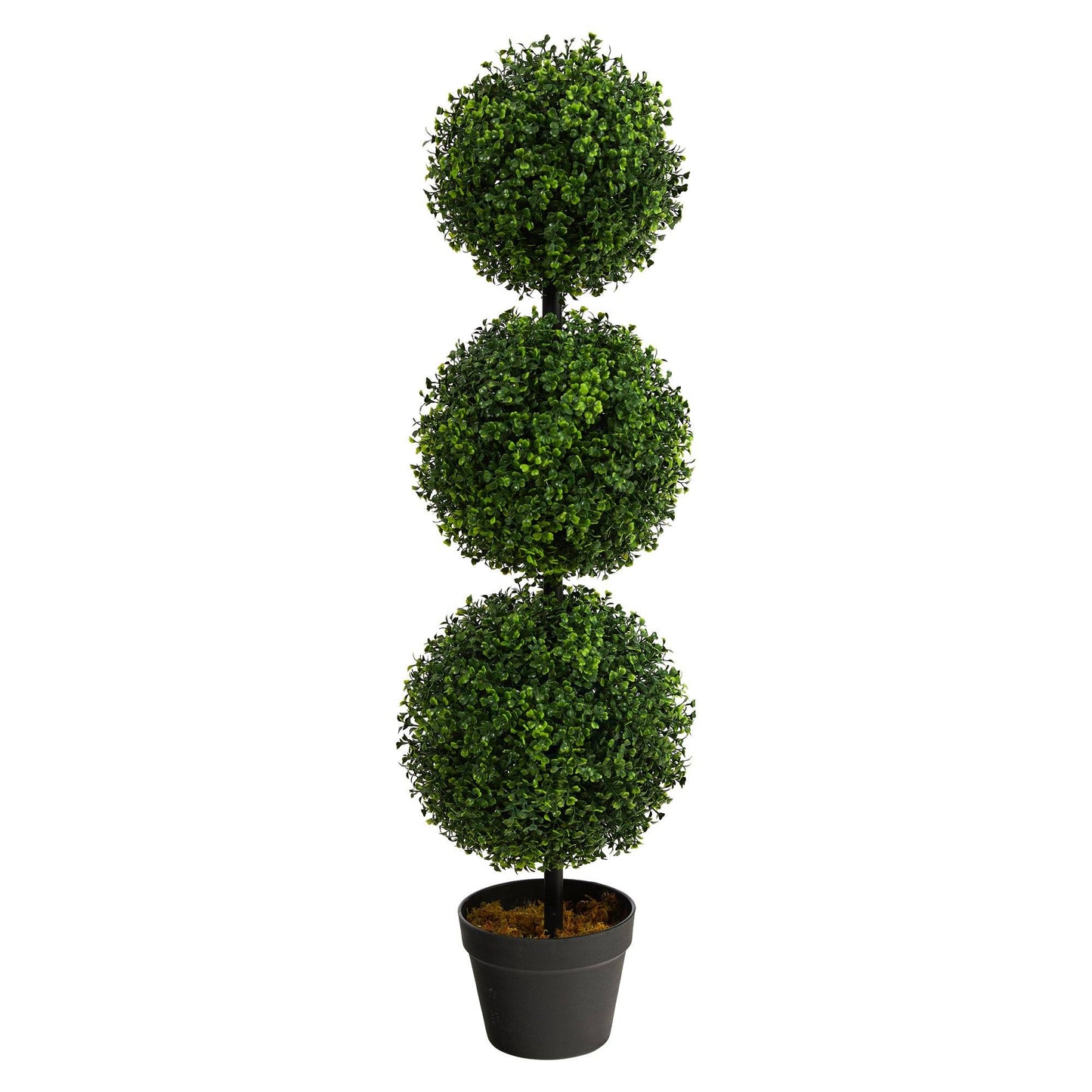 3’ Boxwood Triple Ball Topiary Artificial Tree (Indoor/Outdoor ...