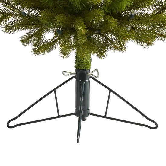 3' Cambridge Spruce Flat Back Artificial Christmas Tree with 50 Warm ...