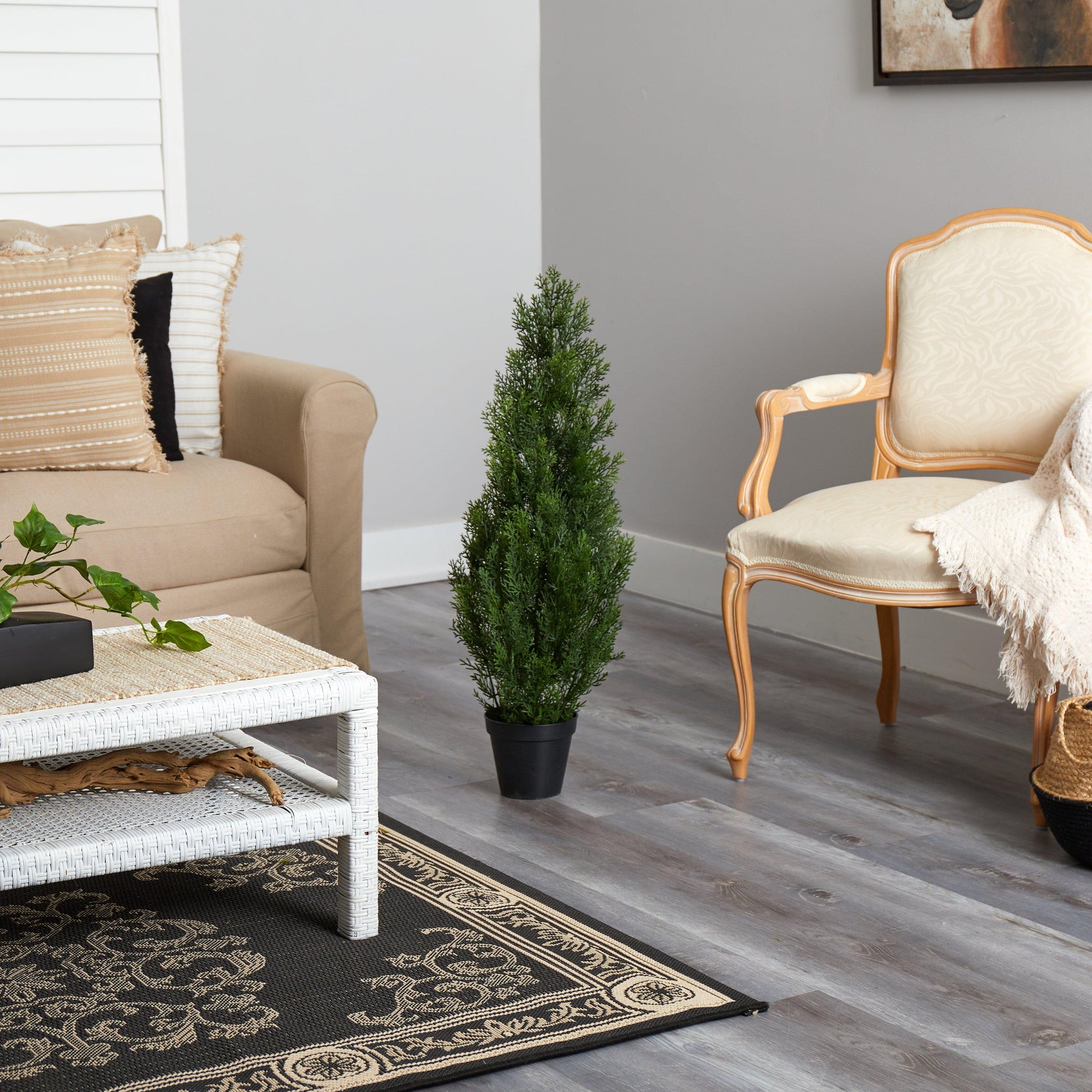 3’ Mini Cedar Pine Tree (Indoor/Outdoor) | Nearly Natural