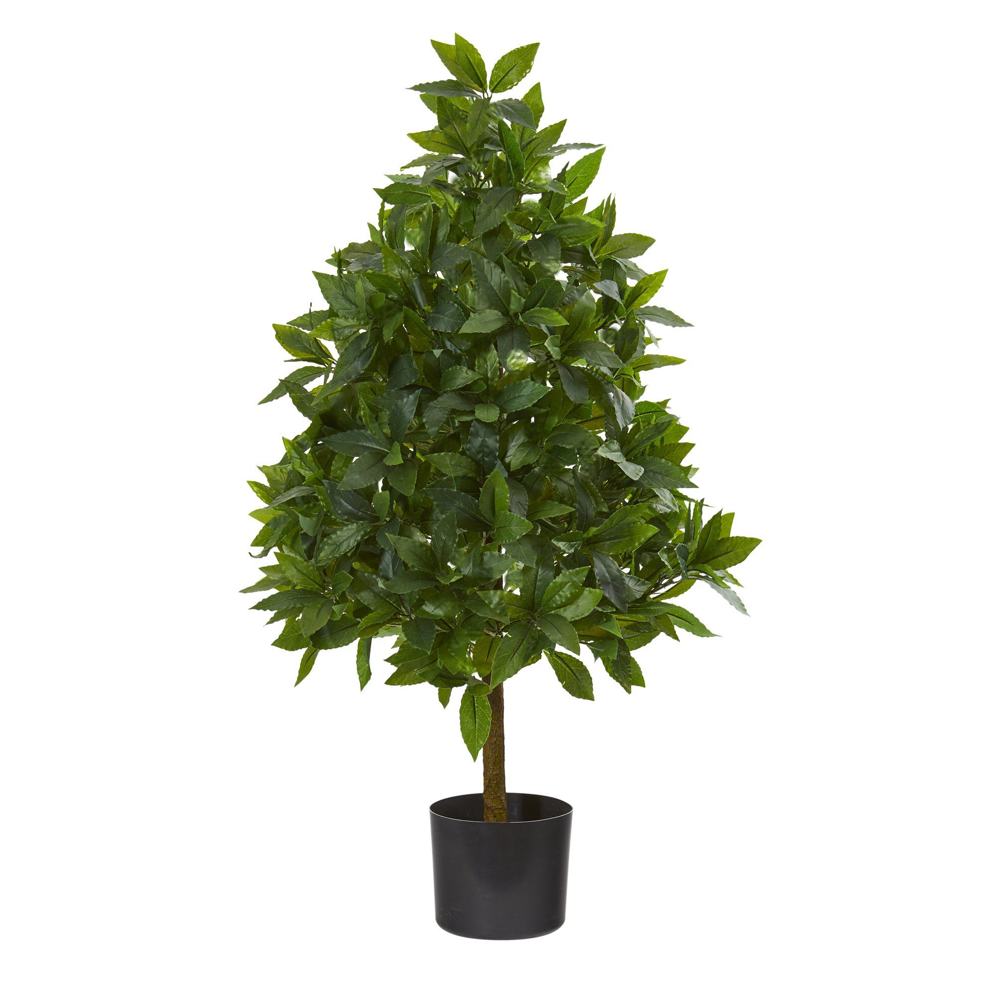 3’ Sweet Bay Cone Topiary Artificial Tree | Nearly Natural