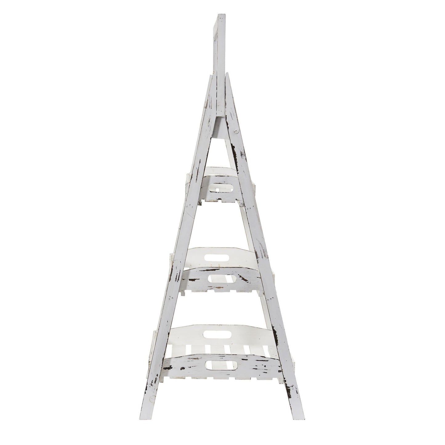 3’ White Washed Farmhouse Stand with Chalkboard | Nearly Natural