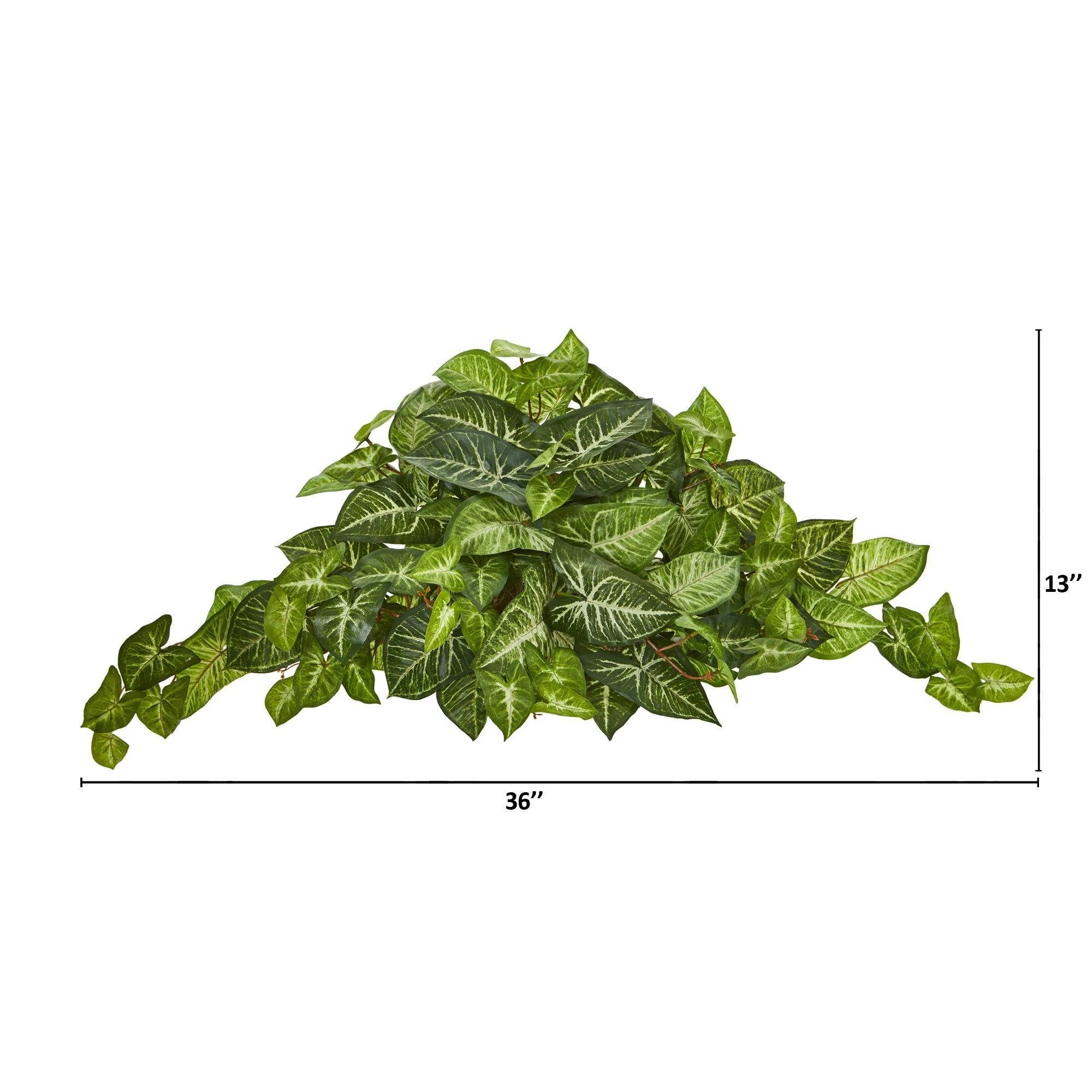 36” Nephthytis Artificial Ledge Plant | Nearly Natural