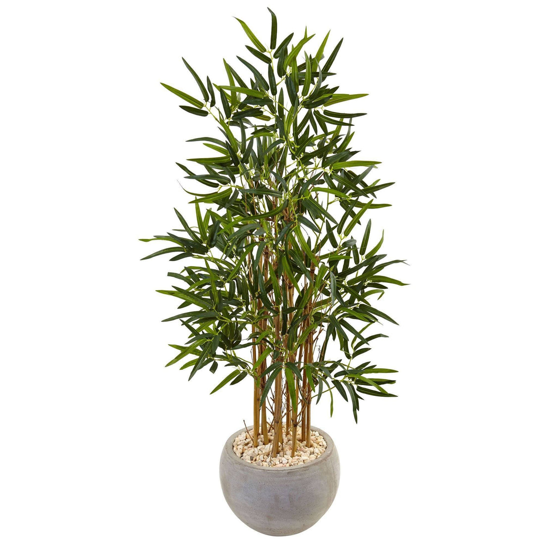4’ Beige Bamboo Artificial Tree in Sand Colored Bowl | Nearly Natural