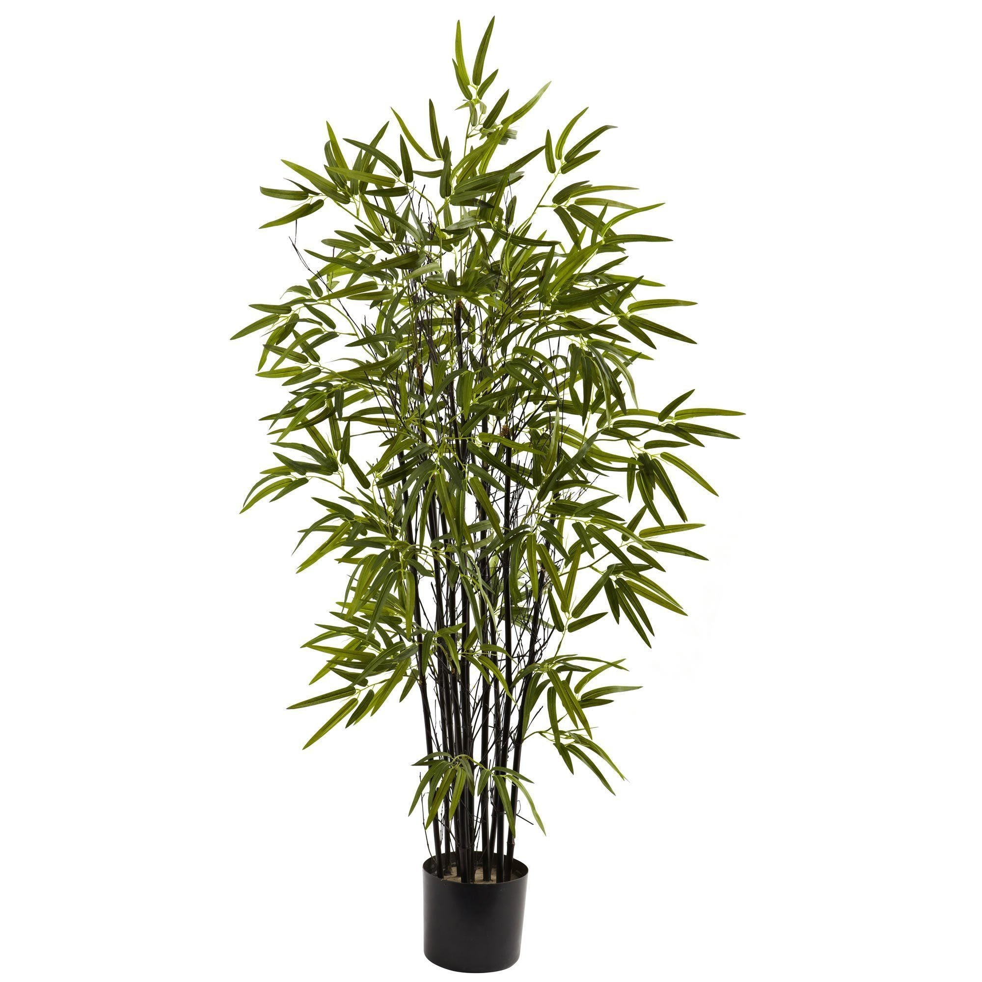 4’ Black Bamboo Tree | Nearly Natural