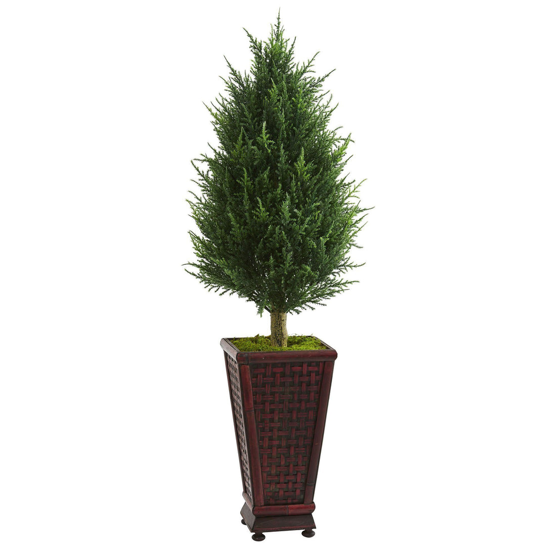 4’ Cypress Cone Artificial Tree in Decorative Planter | Nearly Natural