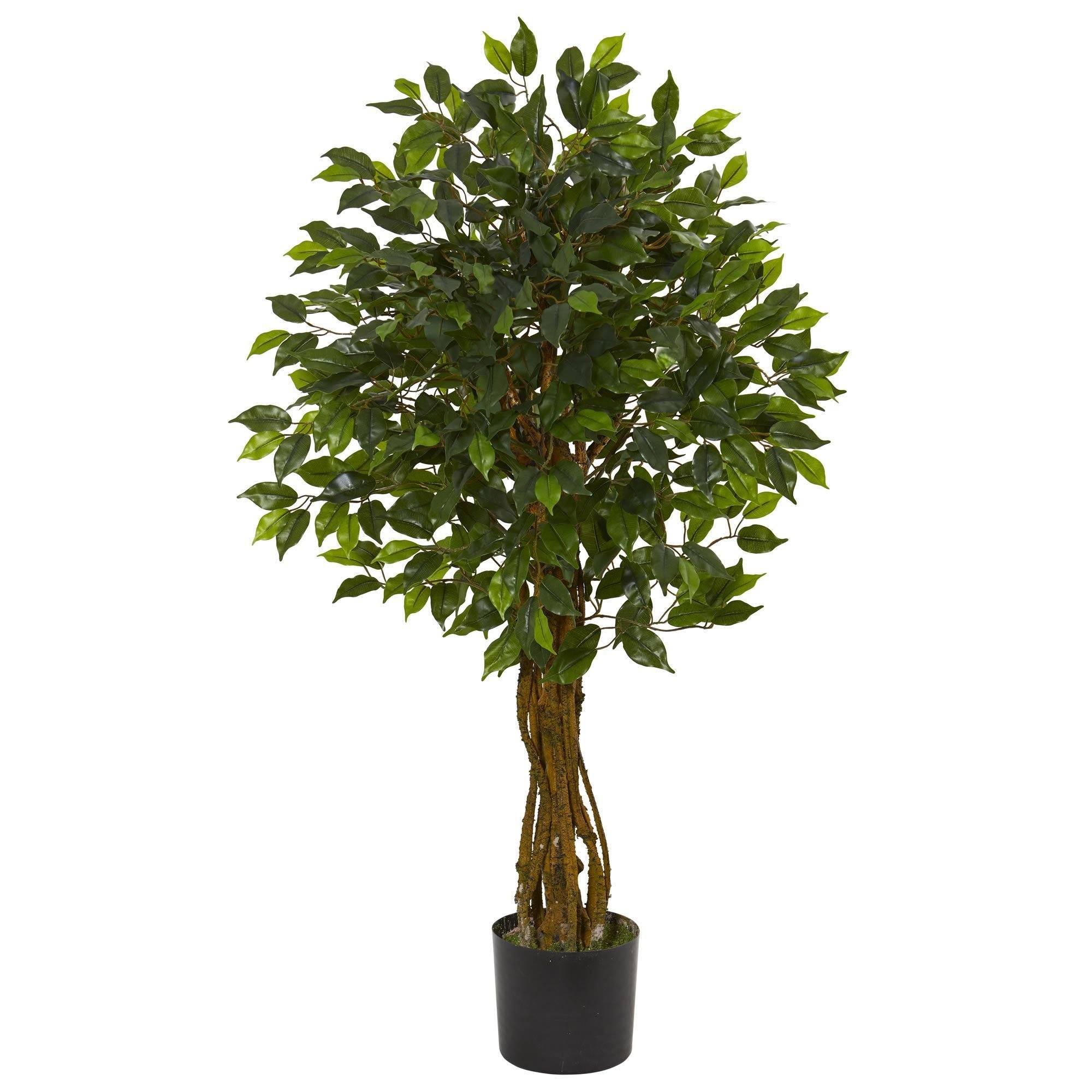 4' Ficus Artificial Tree UV Resistant (Indoor/Outdoor) | Nearly Natural