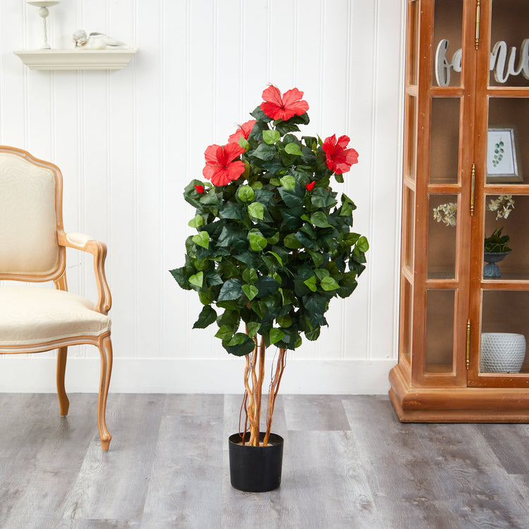 4’ Hibiscus Tree | Nearly Natural