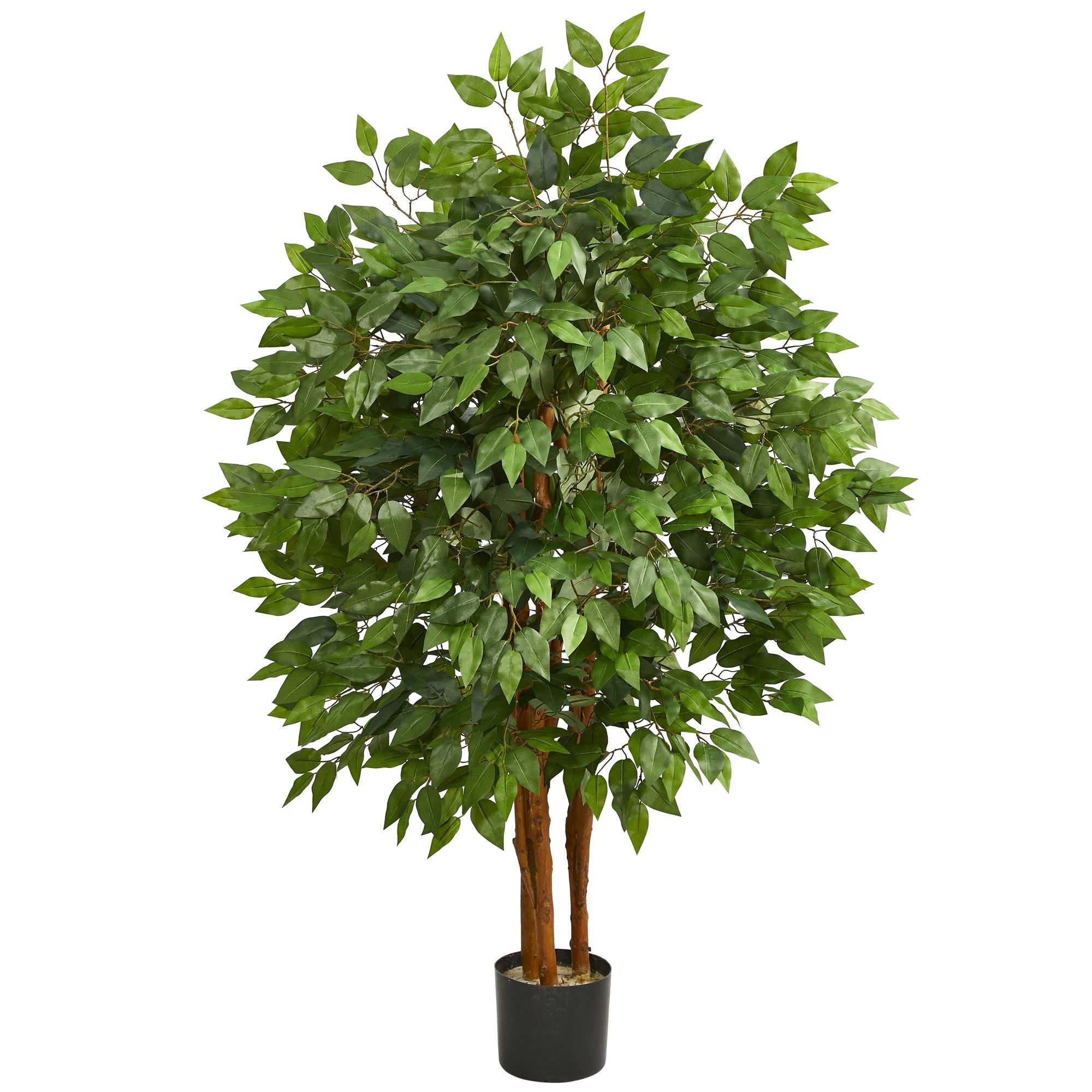 4’ Super Deluxe Artificial Ficus Tree | Nearly Natural