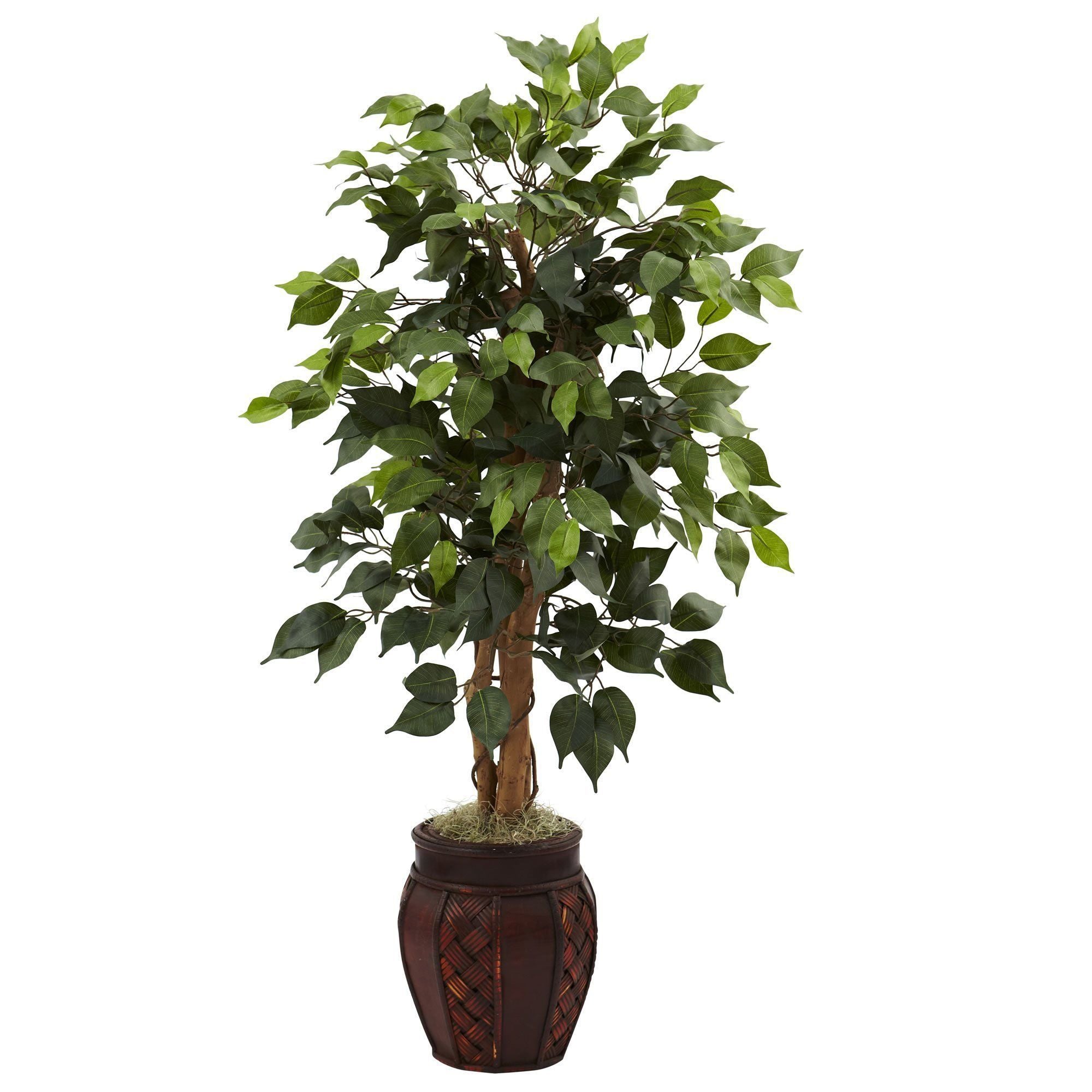 44” Ficus Tree w/Decorative Planter | Nearly Natural