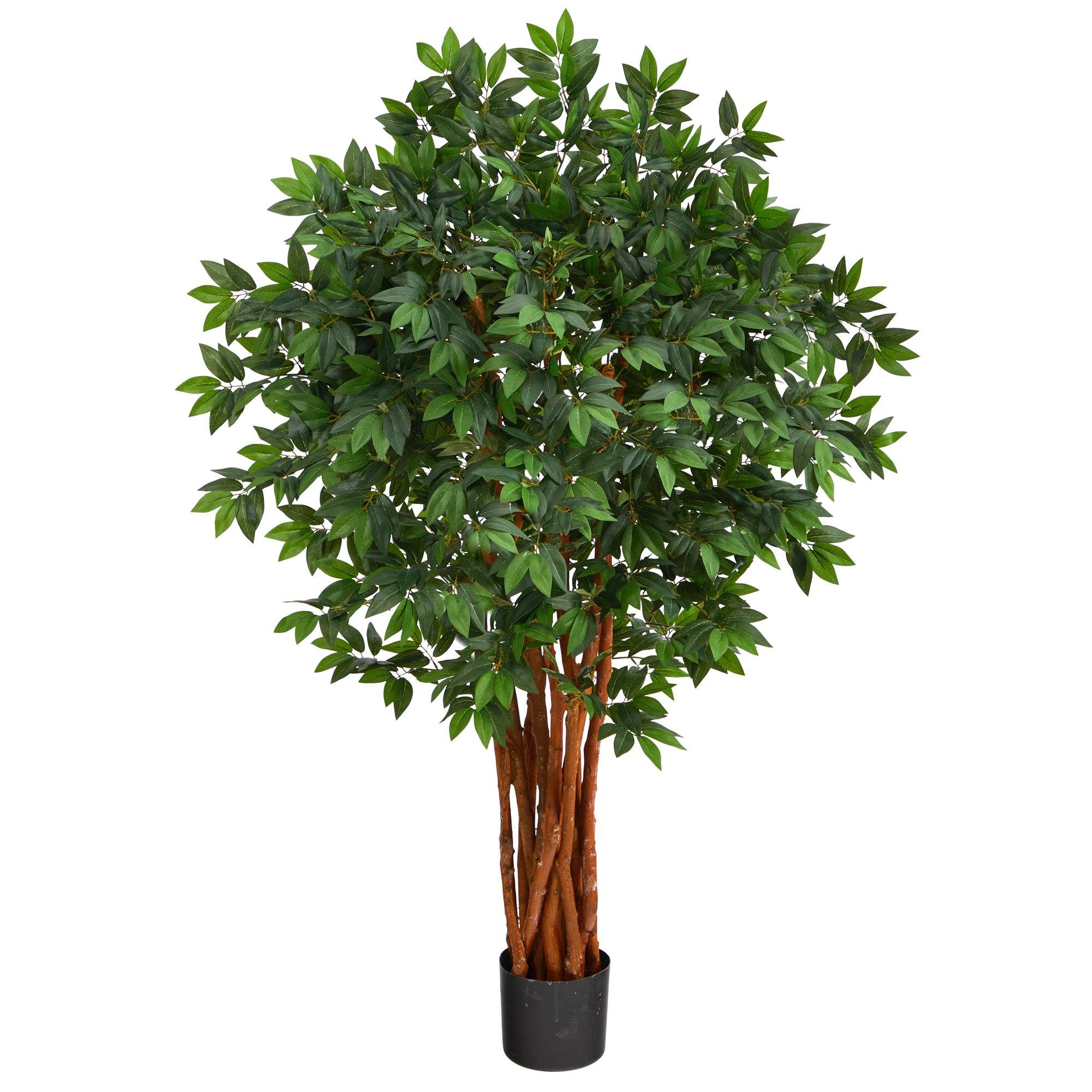 4.5’ Lychee Artificial Tree with Natural Trunk | Nearly Natural