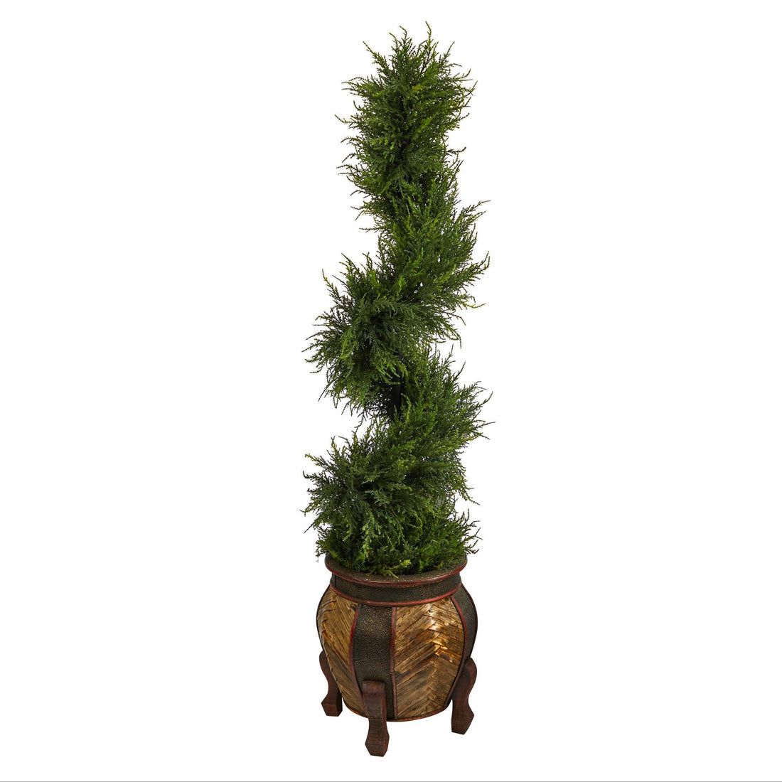 large artificial cypress tree