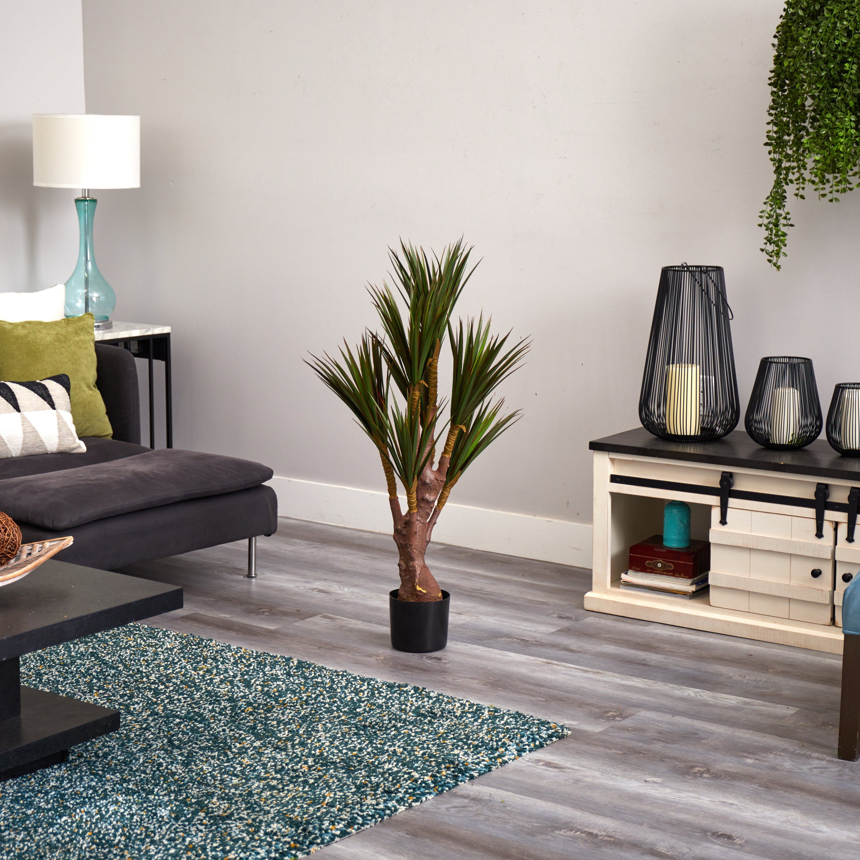 46” Yucca Artificial Tree UV Resistant (Indoor/Outdoor) | Nearly Natural