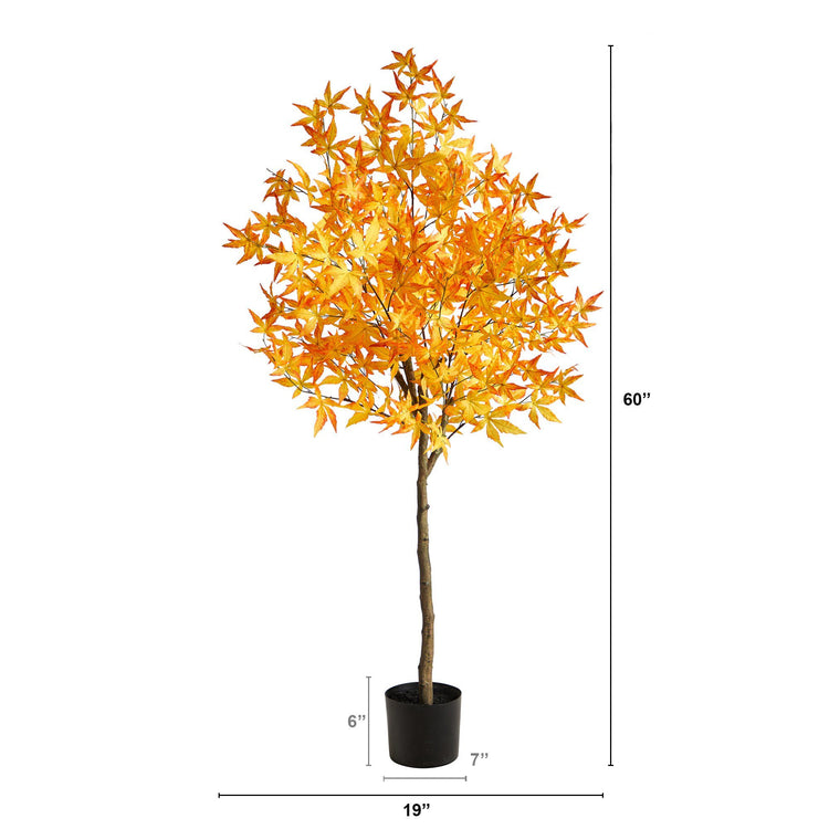 5' Autumn Maple Artificial Tree | Nearly Natural
