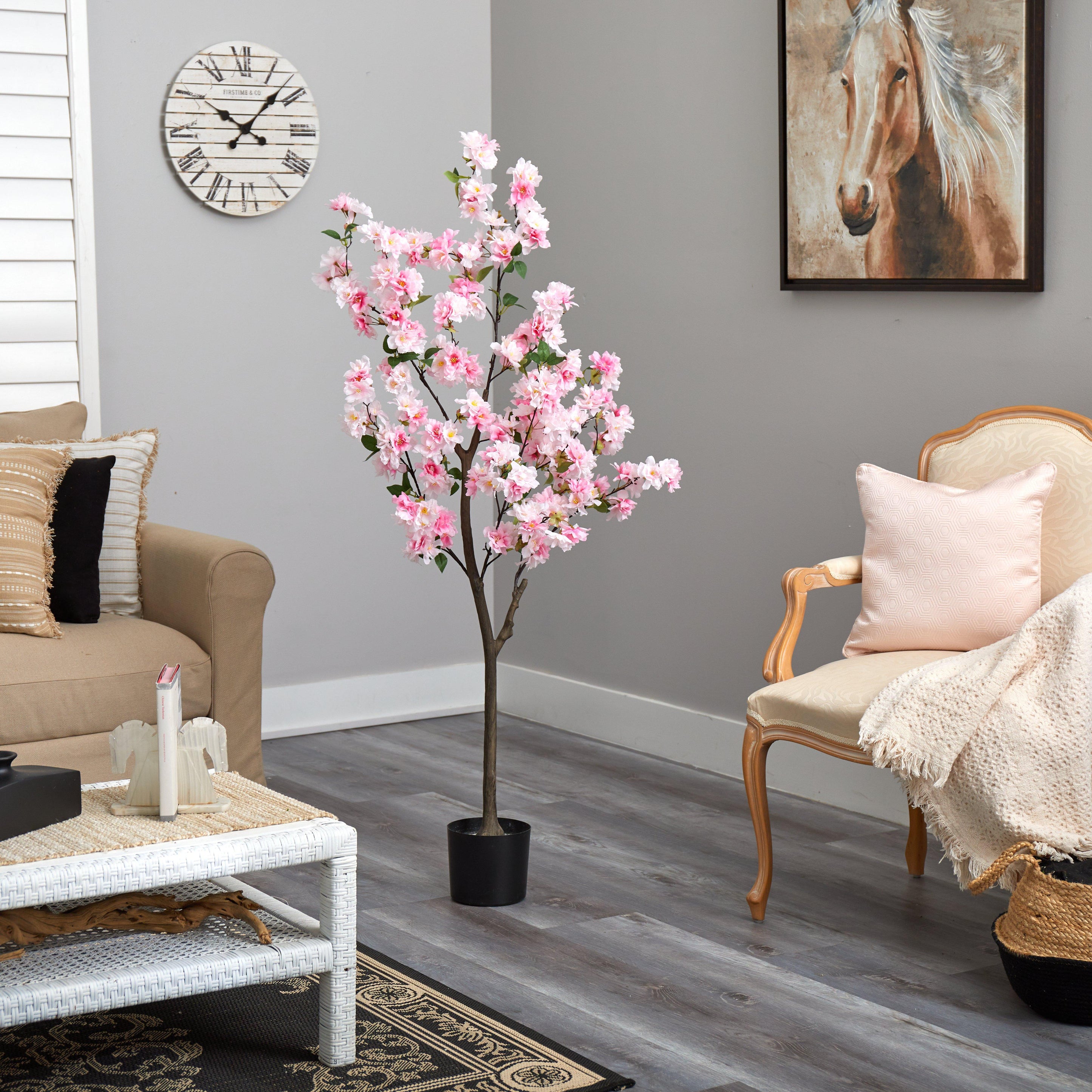5’ Cherry Blossom Artificial Tree | Nearly Natural