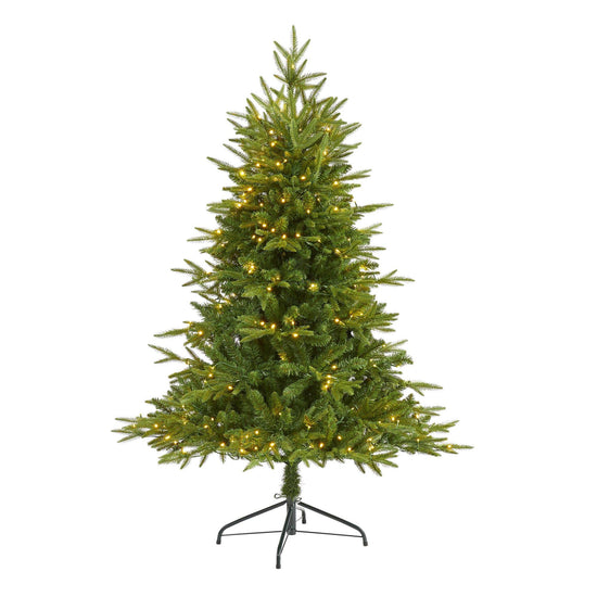 5’ Colorado Mountain Fir “Natural Look” Artificial Christmas Tree with ...