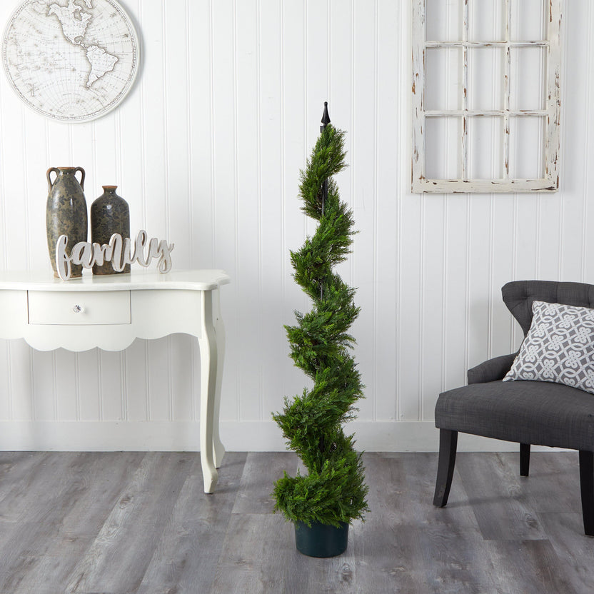 Silk Spiral Topiary Trees | Fake Spiral Topiary Trees | Nearly Natural