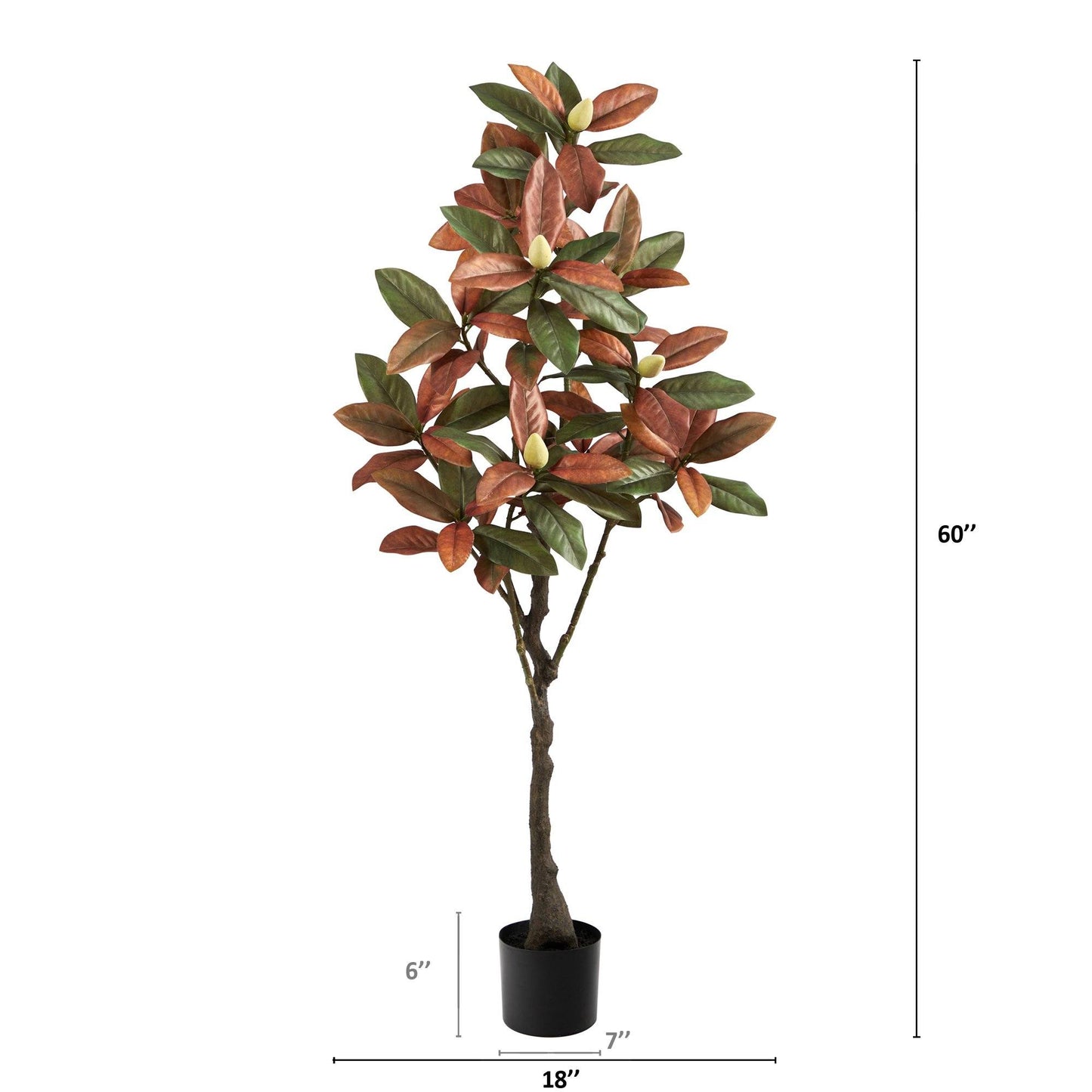 5’ Fall Magnolia Artificial Tree | Nearly Natural