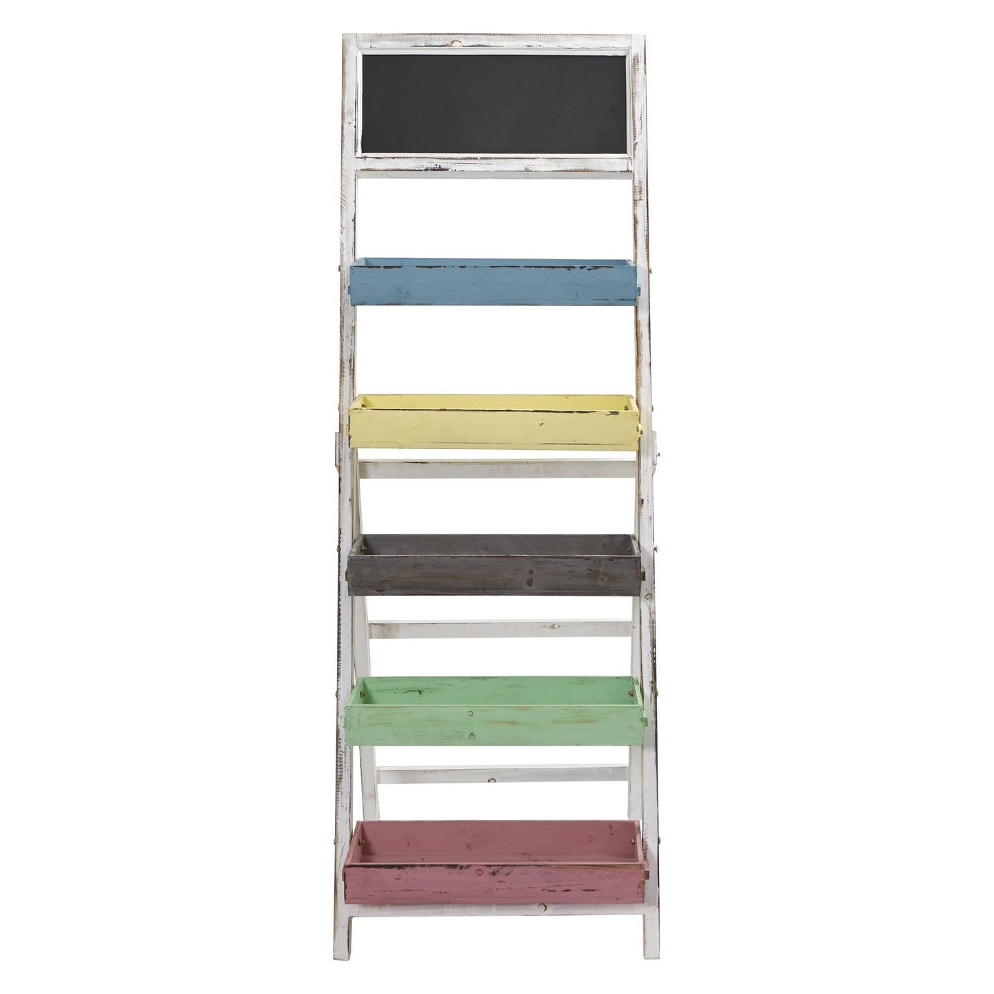 5’ Farmhouse Decorative Stand with Chalkboard | Nearly Natural