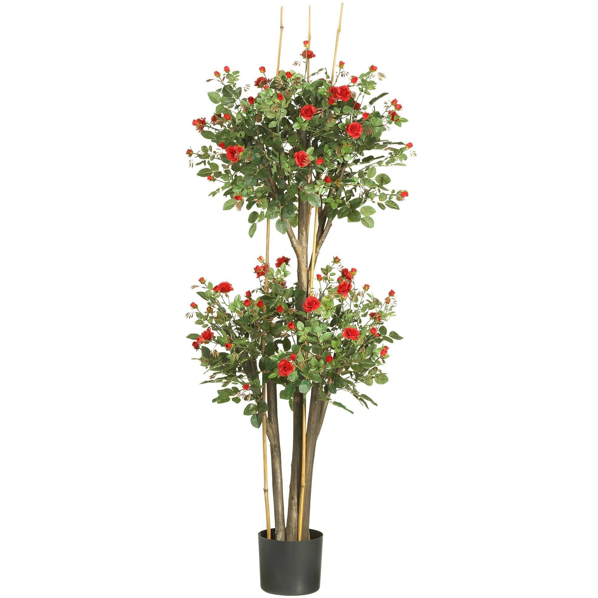 5' Mini Rose Silk Tree | Nearly Natural