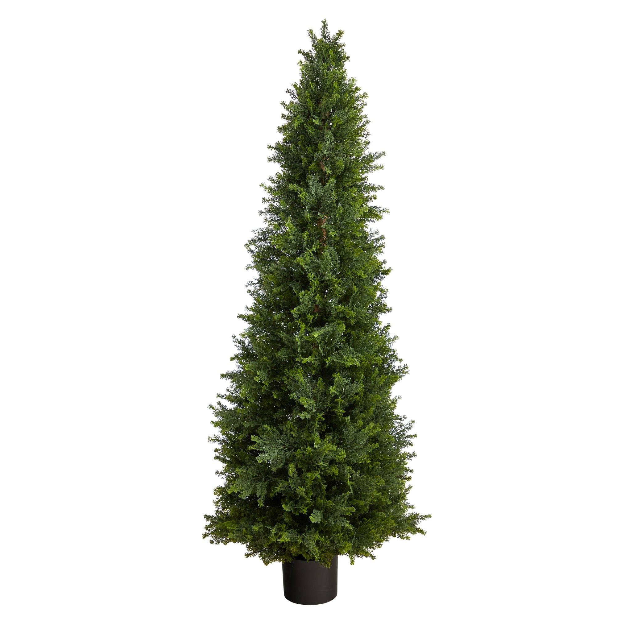 5.5’ Cypress Cone Topiary Artificial Tree UV Resistant (Indoor/Outdoor ...