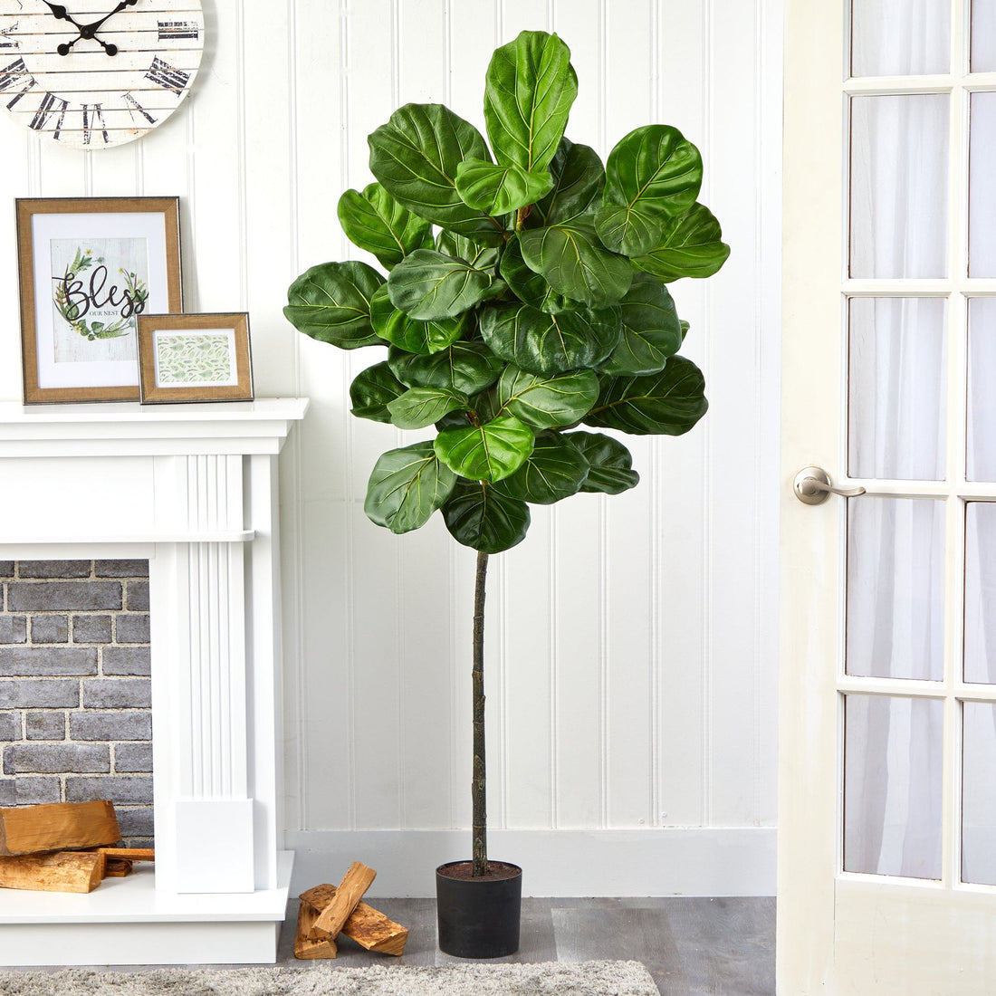 5.5’ Fiddle Leaf Artificial Tree | Nearly Natural