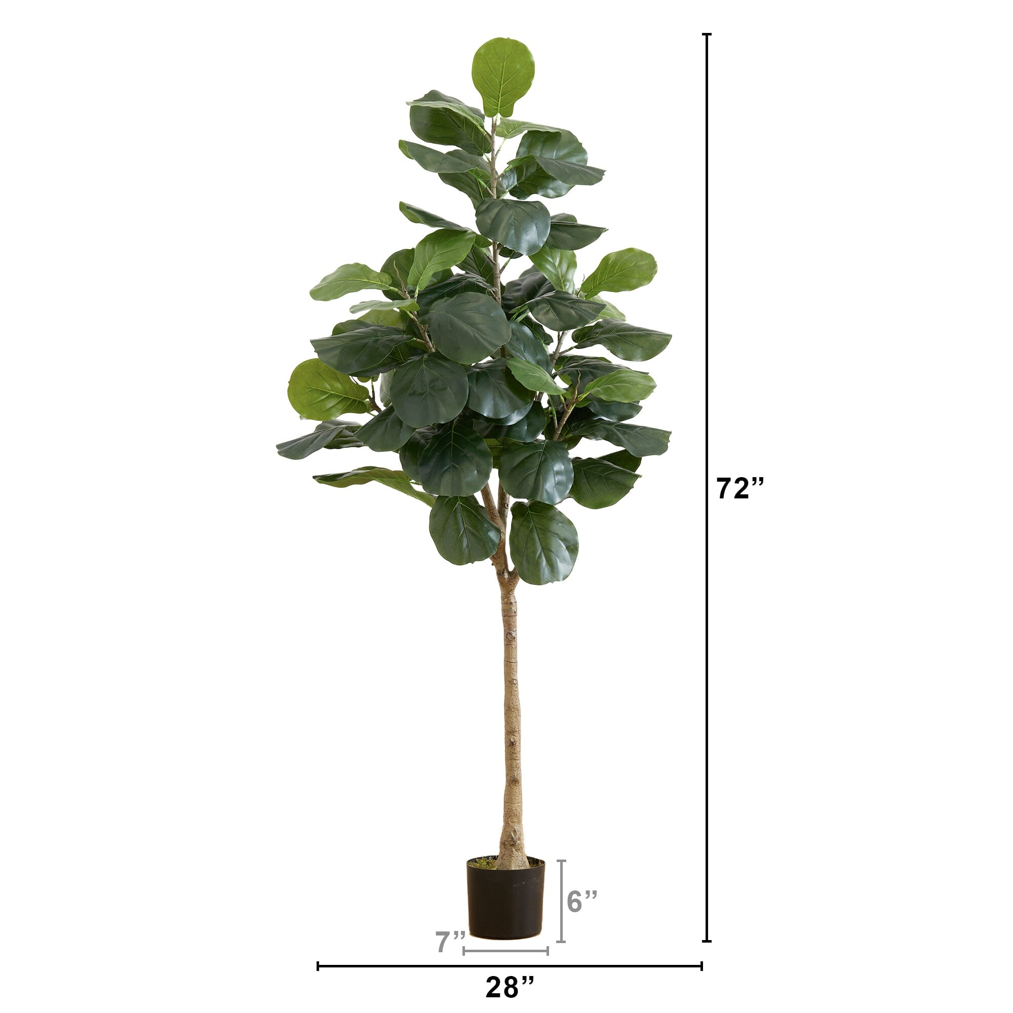 6’ Artificial Fiddle Leaf Tree | Nearly Natural