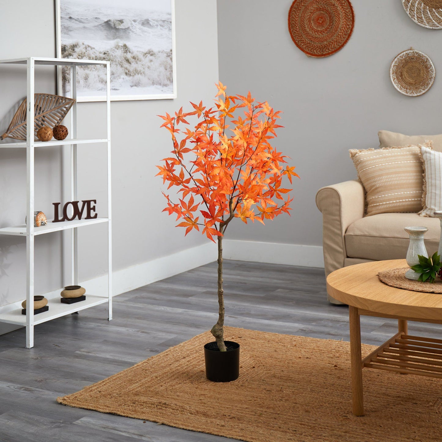 6' Autumn Maple Artificial Tree | Nearly Natural