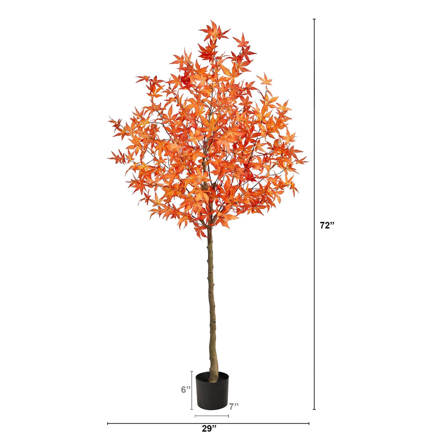 6' Autumn Maple Artificial Tree | Nearly Natural