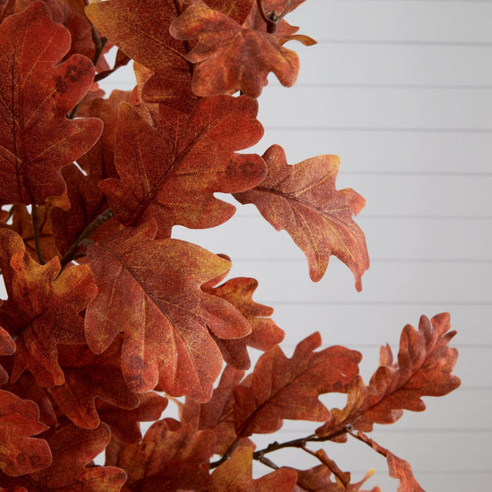 6’ Autumn Oak Artificial Fall Tree | Nearly Natural