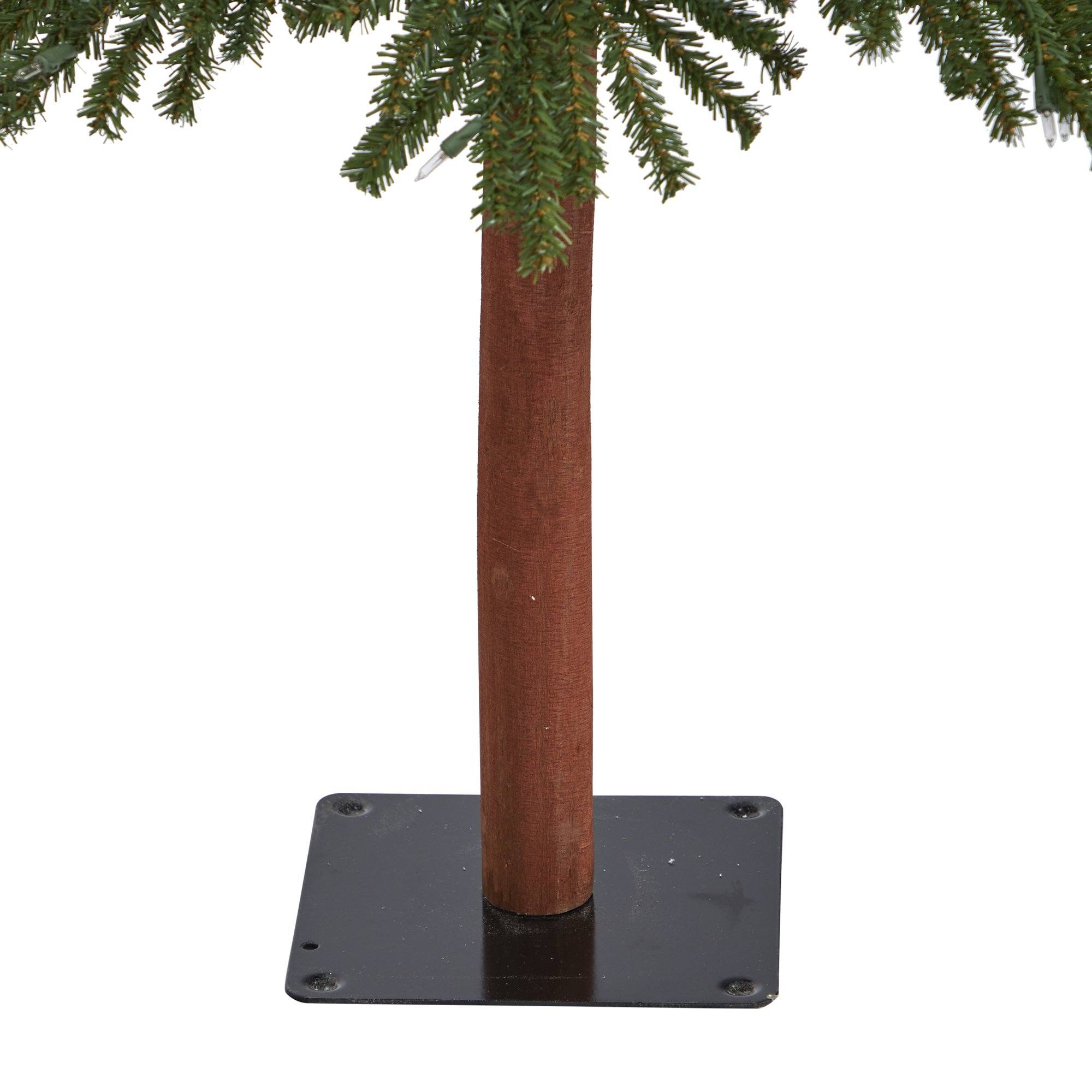 6’ Grand Alpine Artificial Christmas Tree with 300 Clear Lights and 601 ...