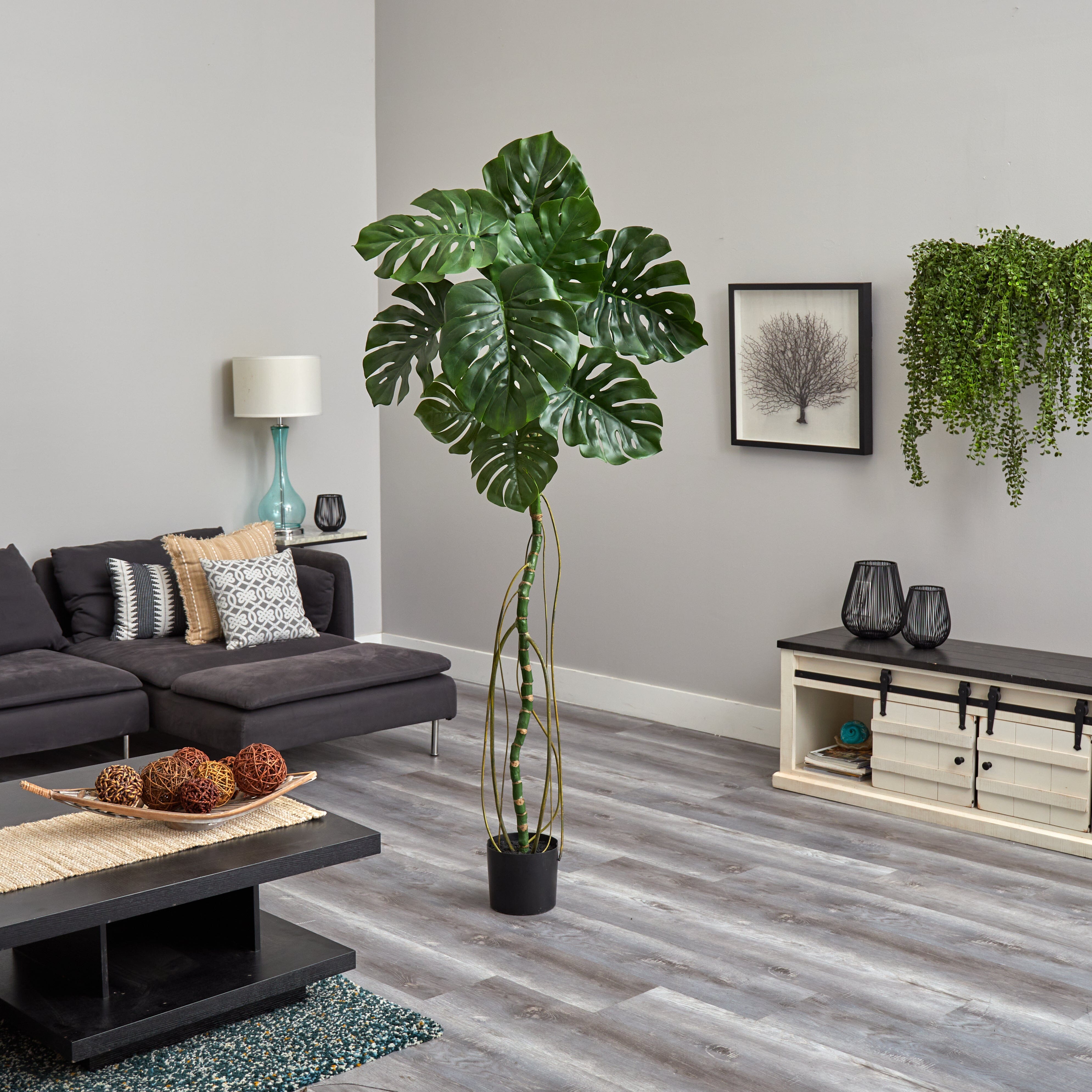 6’ Monstera Tree Artificial | Nearly Natural
