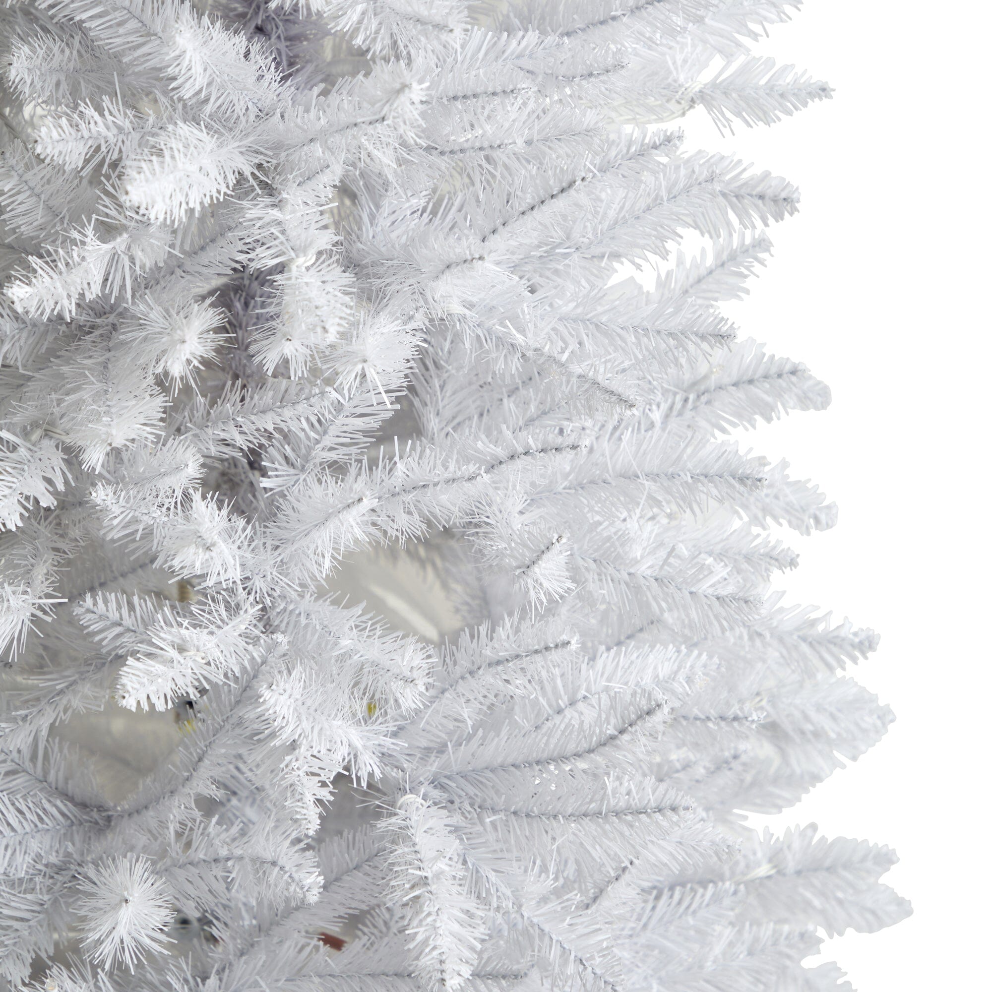 6’ Slim White Artificial Christmas Tree with 743 Bendable Branches ...