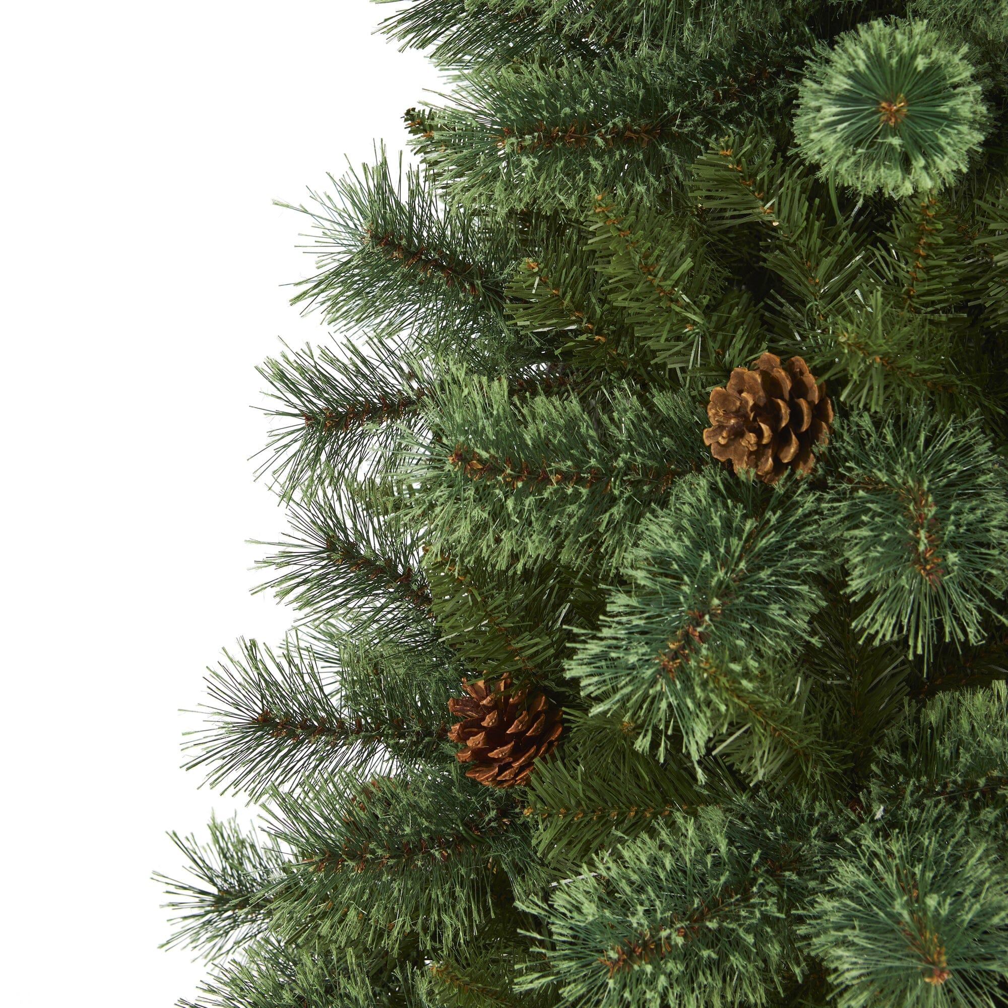 6’ White Mountain Pine Artificial Christmas Tree with 477 Bendable ...