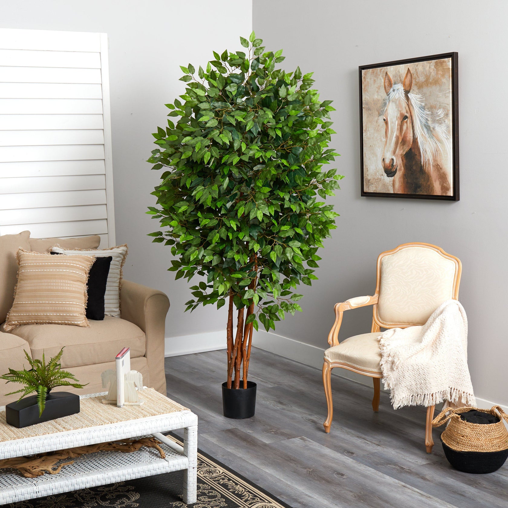 6.5’ Deluxe Ficus Tree | Nearly Natural