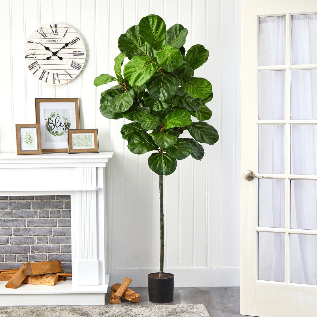 6.5’ Fiddle Leaf Artificial Tree | Nearly Natural