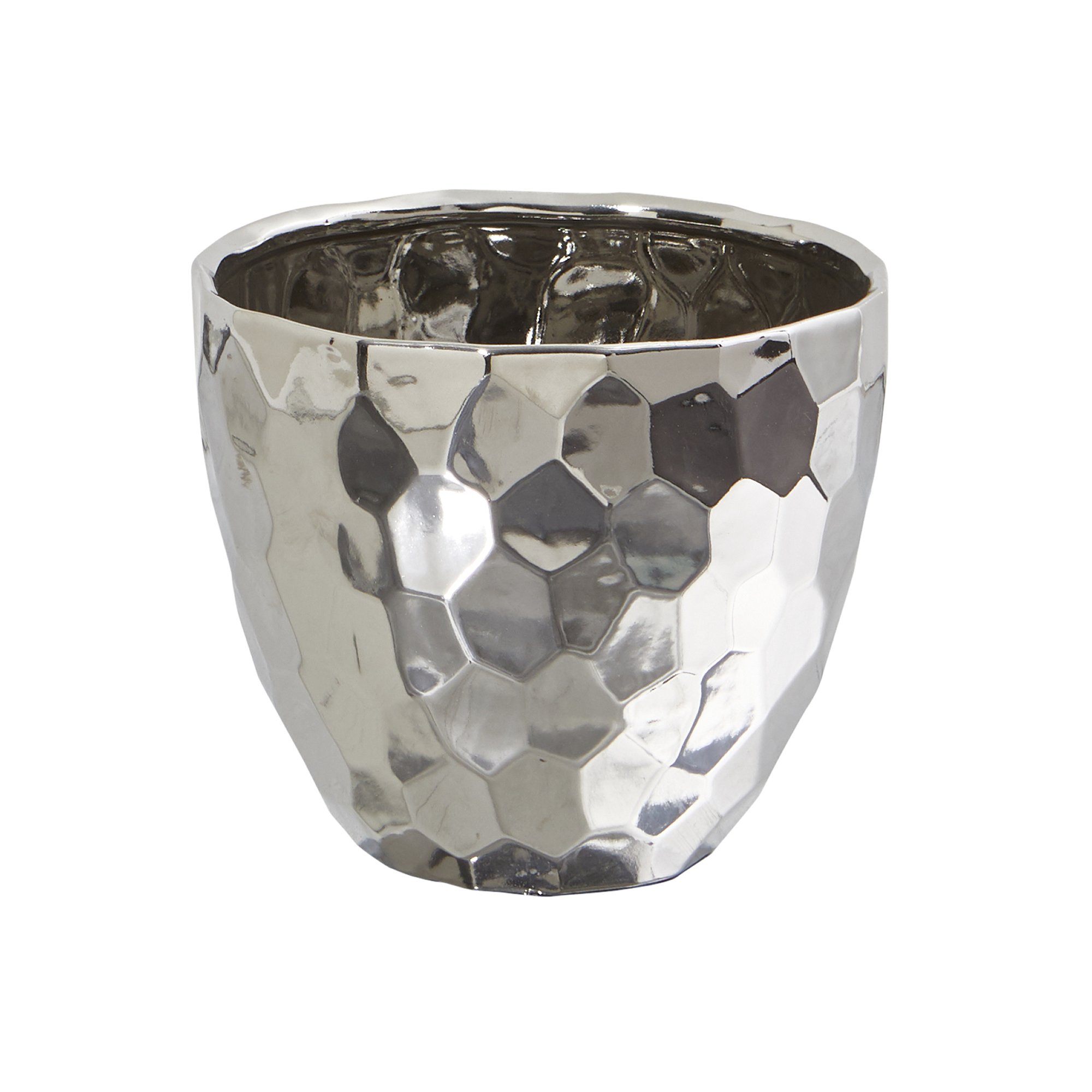 6.75” Designer Silver Bowl | Nearly Natural