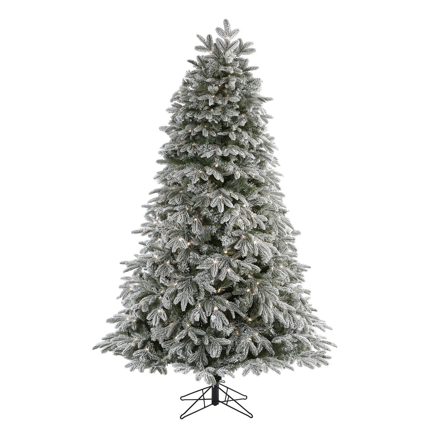 7' Flocked Colorado Mountain Fir Artificial Christmas Tree with 700 ...
