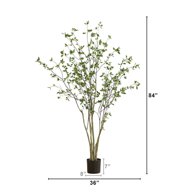 7' Minimalist Citrus Artificial Tree | Nearly Natural